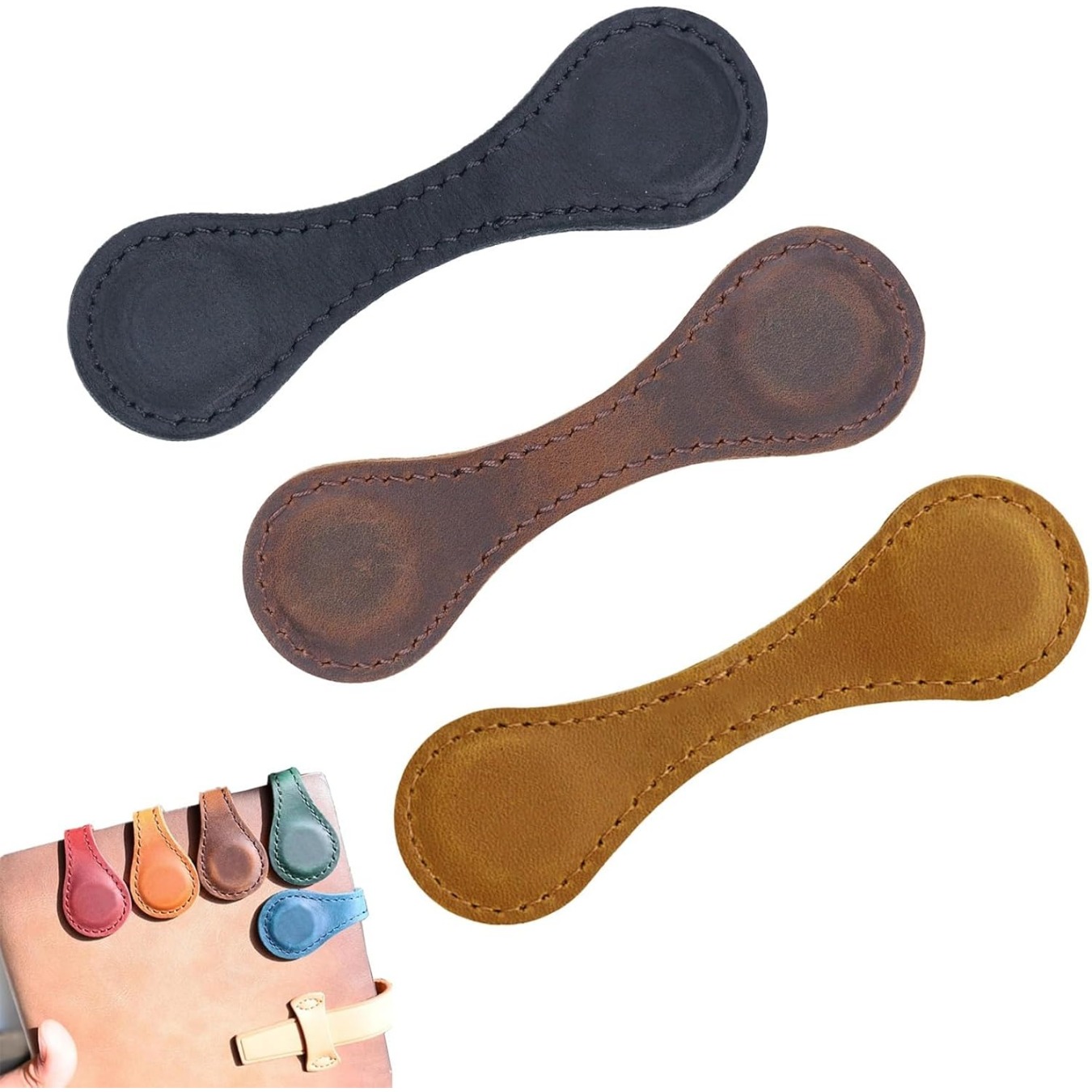 Erebloom Book Magnet, Timeless Mark Magnetic Leather Bookmark ...