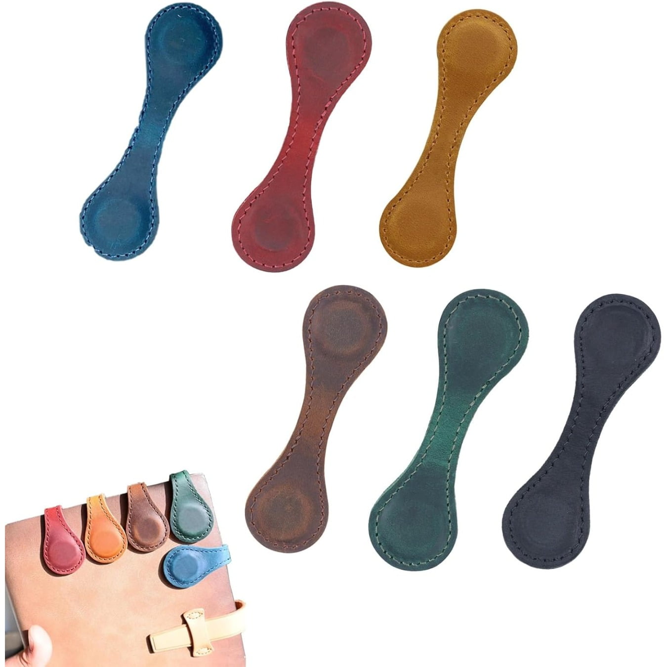 Erebloom Book Magnet, Timeless Mark Magnetic Leather Bookmark ...