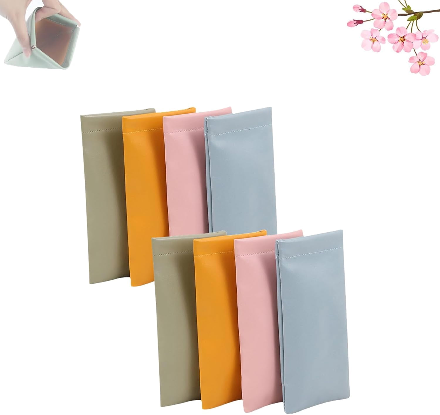 Erebloom Pouchic - Personalized Snap Closure Leather Organizer Pouch,4. ...