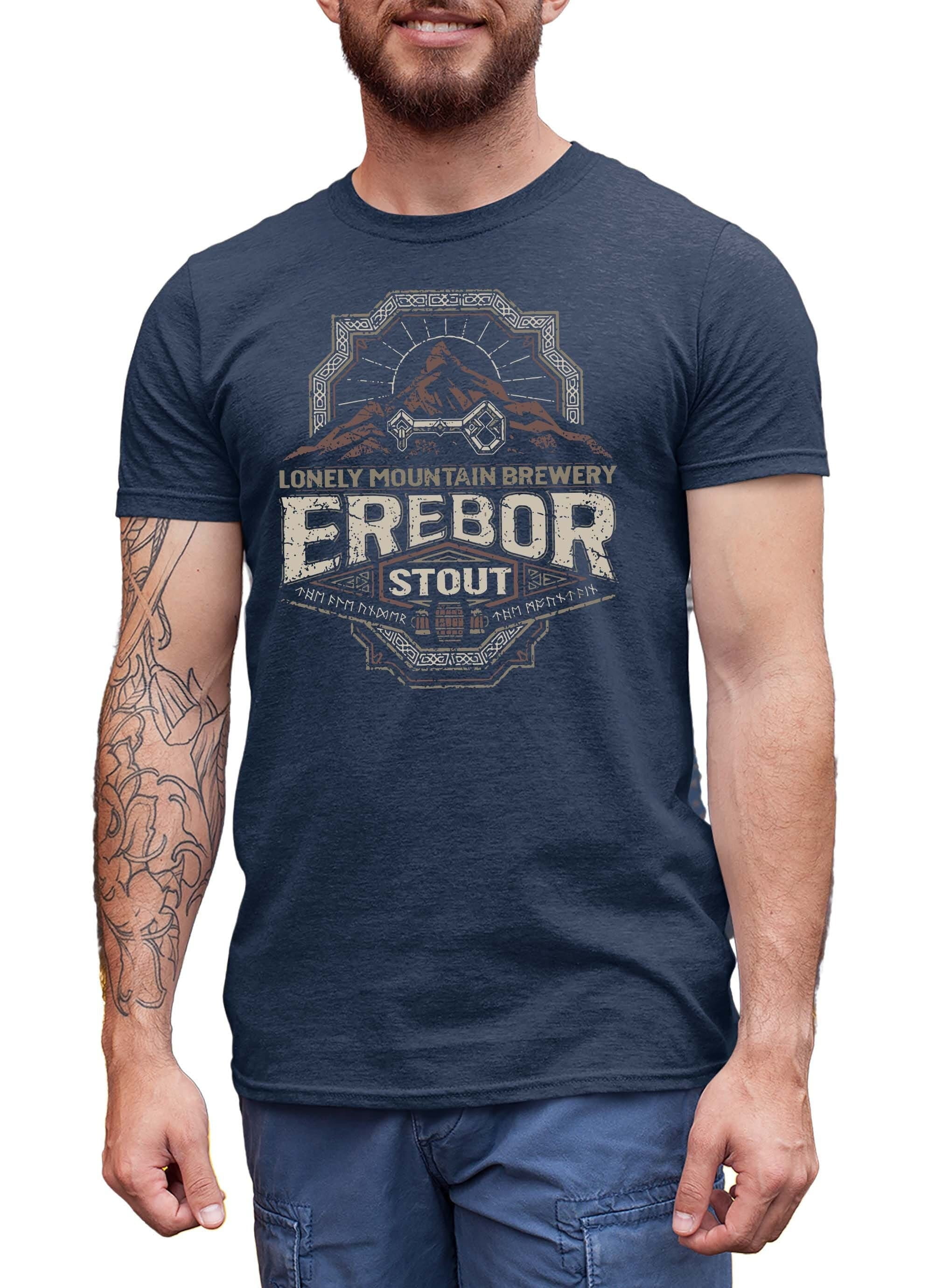 Erebor Brewery T-Shirt Fantasy Ring Movie TShirt Dwarf & Elves Mythic ...