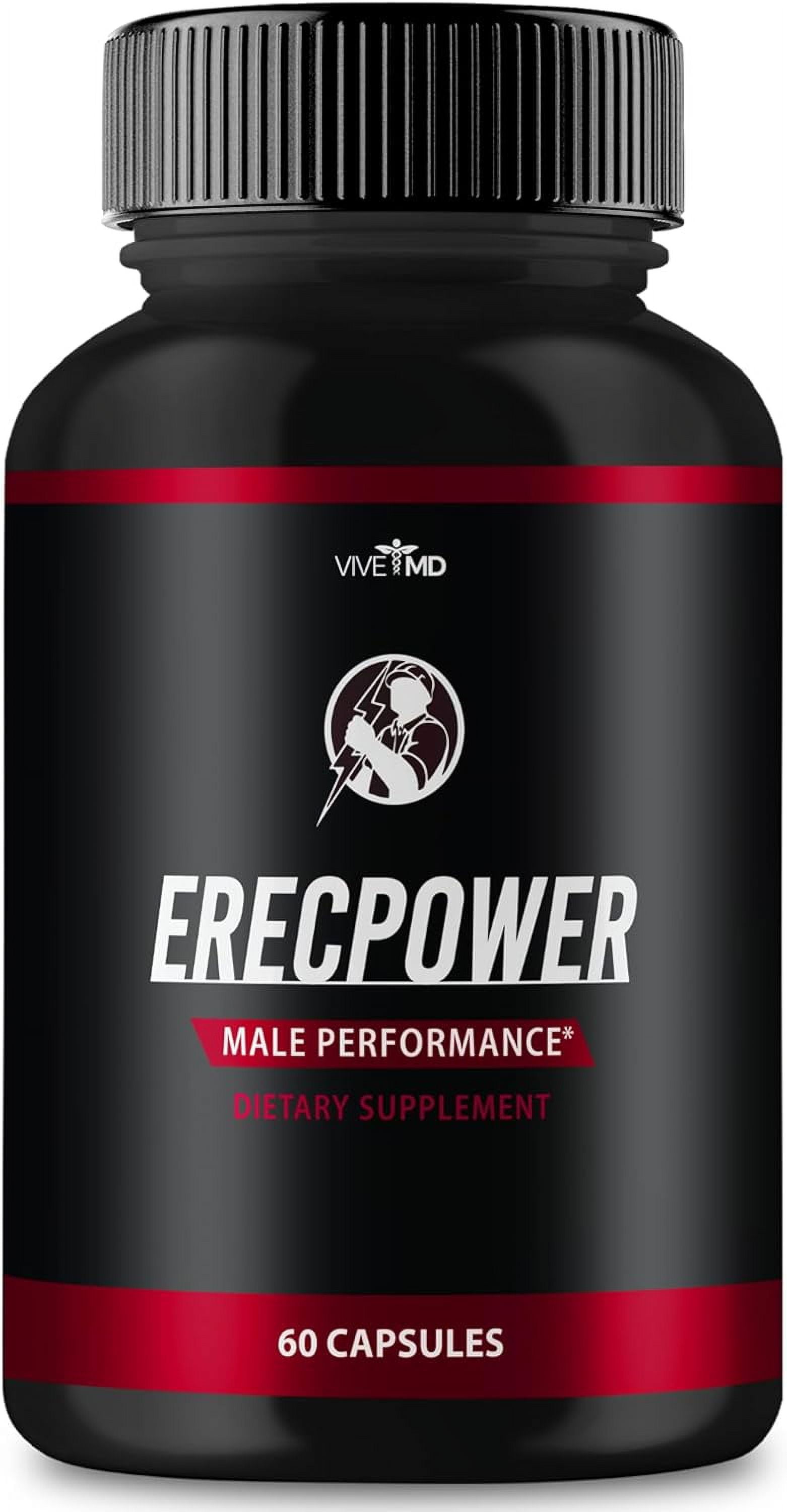 VIVE MD ErecPower for Men Supplement, 60 Capsules - Walmart.com