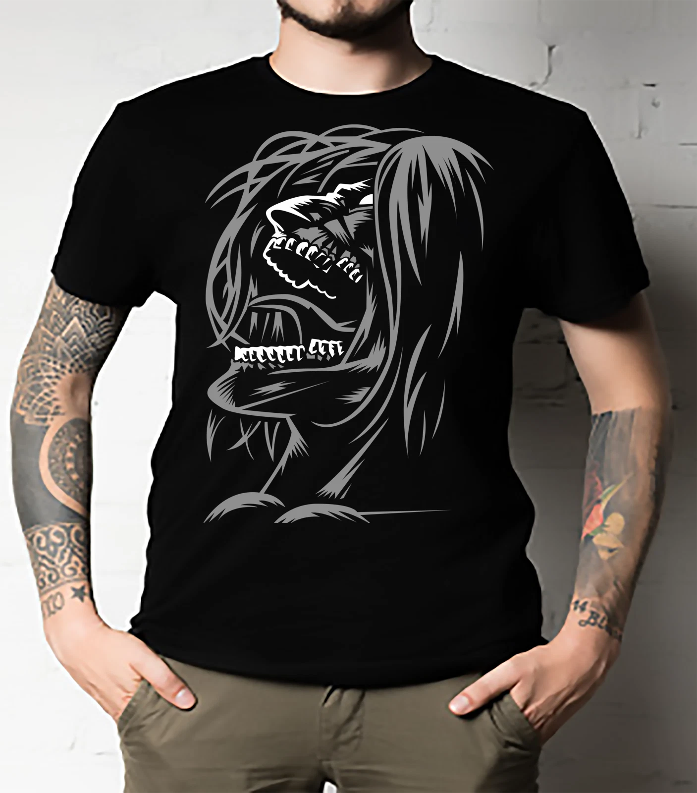 Eren Jaeger (Titan) - Attack on Titan Essential T-Shirt - Walmart.com