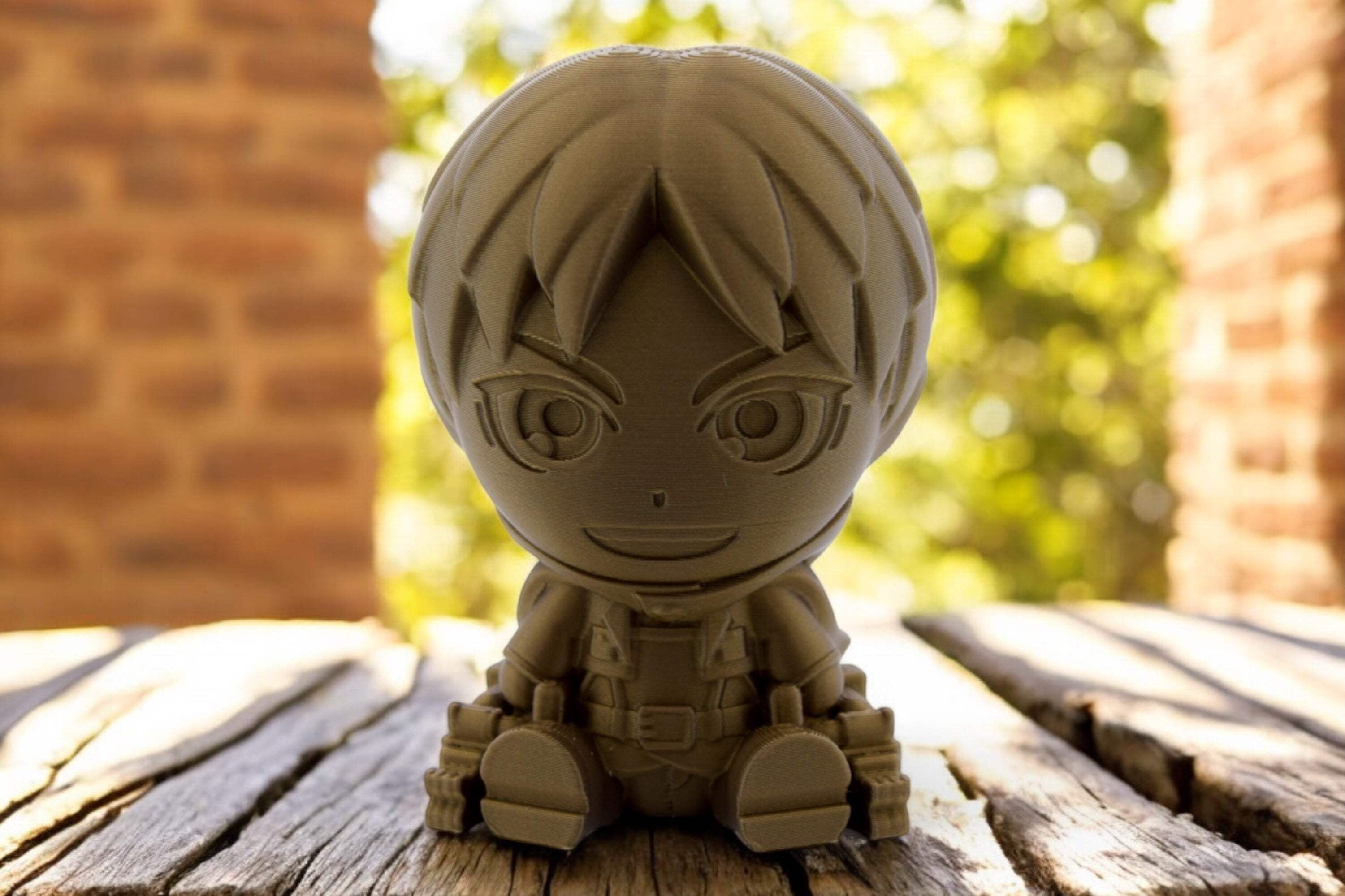 Eren Yeager - Attack on Titan - 3D Printed Chibi Figurine - Walmart.com