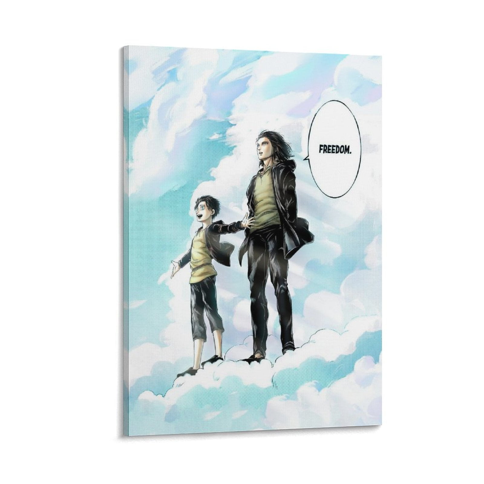 Eren Yeager Freedom Poster Poster Cool Artworks Painting Wall Art ...