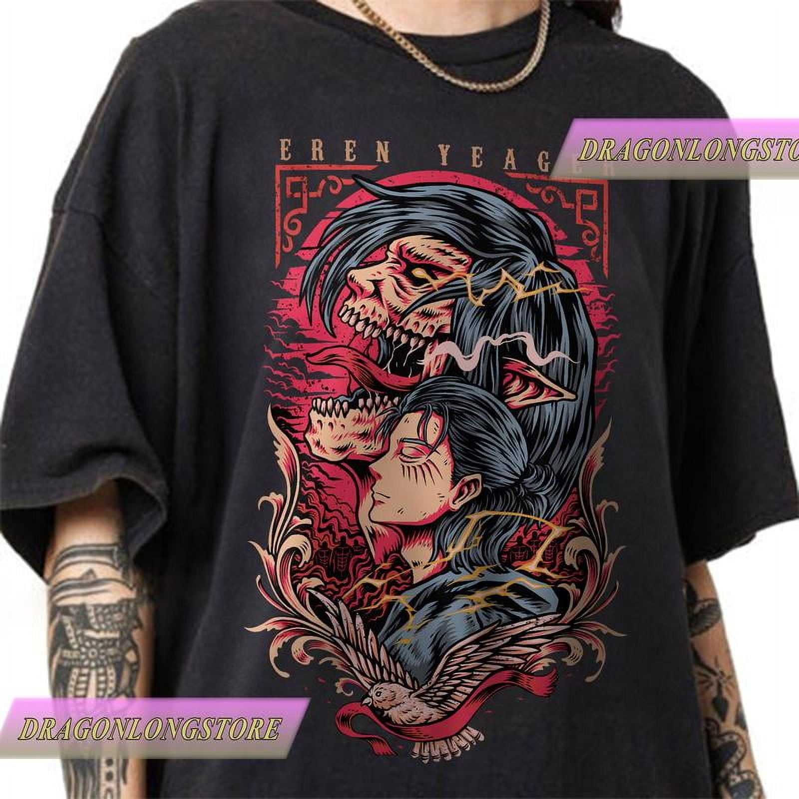 Eren Yeager Shirt Eren Yeager Anime Shirt Shirtanime Lovers Shirtanime ...