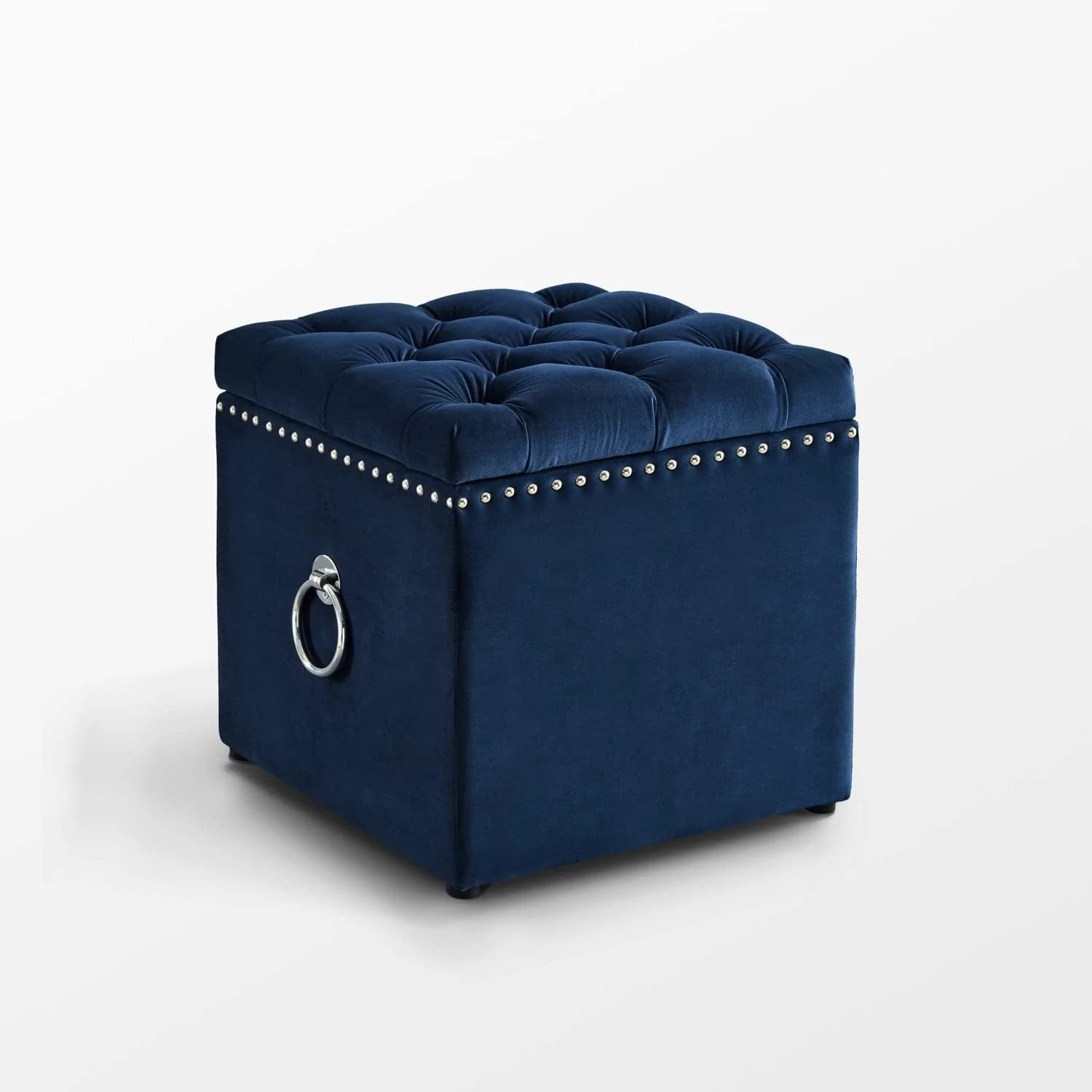 Ereteken ART Ottoman with Storage Collapsible Sturdy Square Ottoman ...