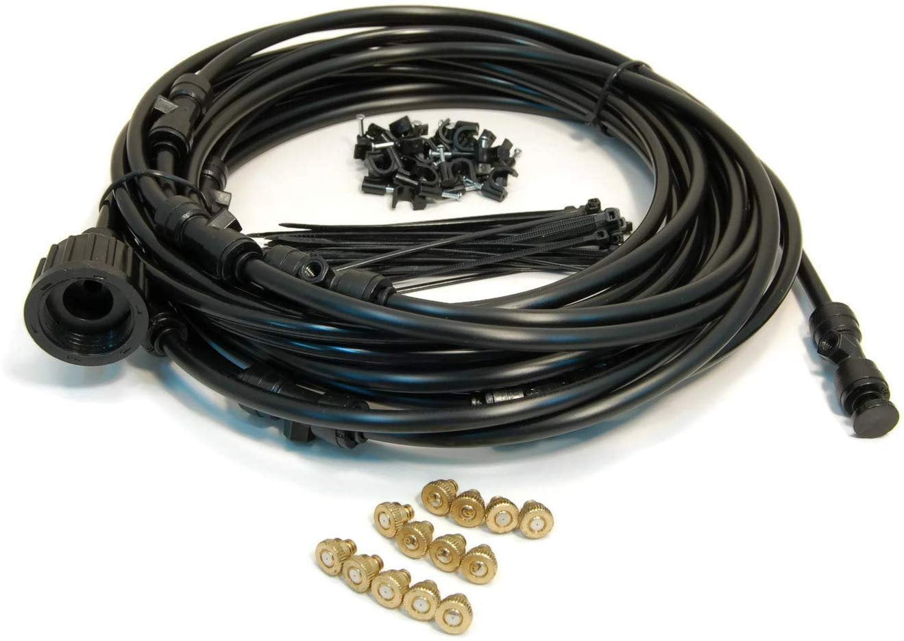 Eretz 20ft Customizable Outdoor Misting Kit - Modular/Adjustable to The ...