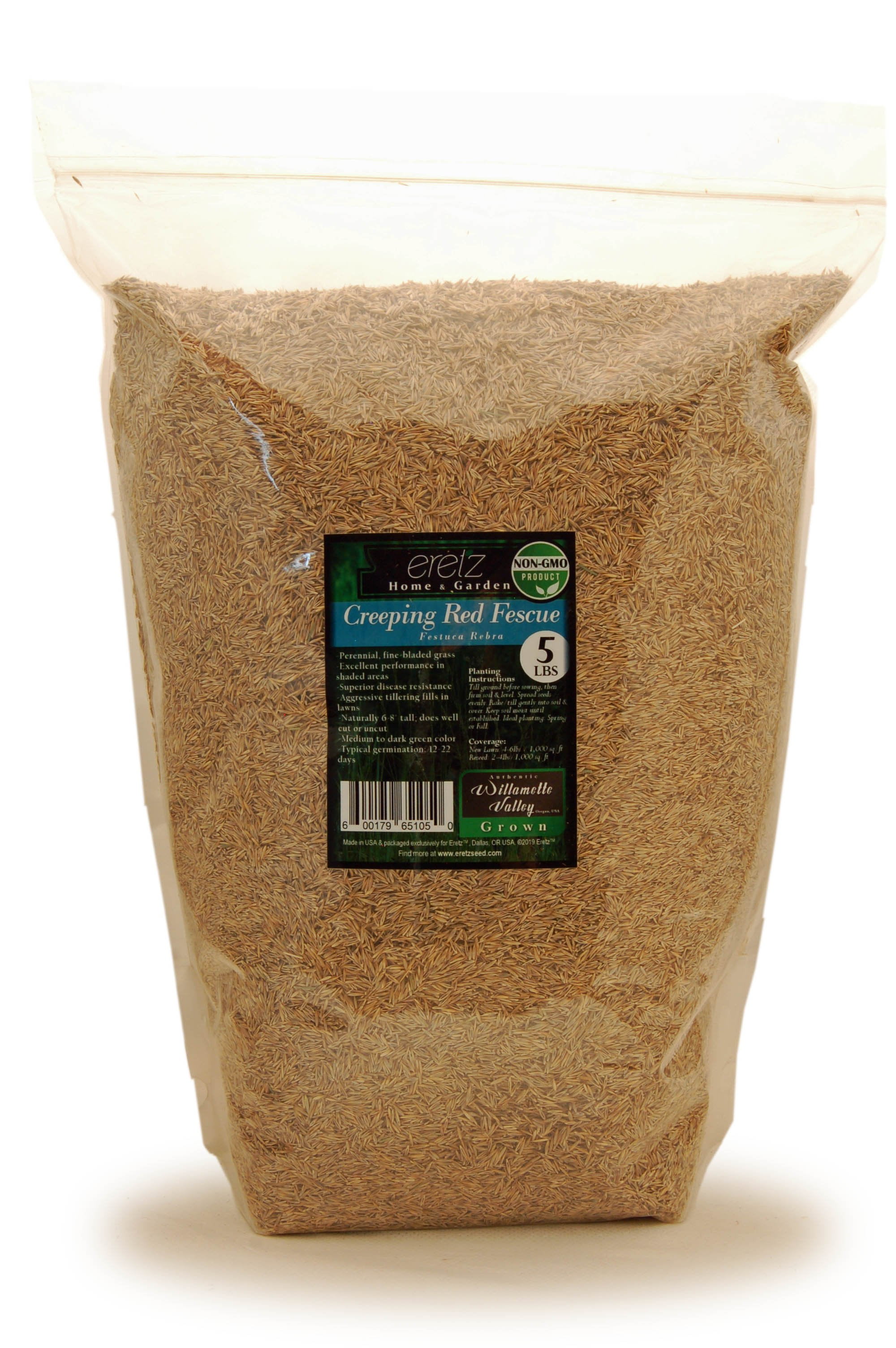 Creeping Red Fescue Seed by Eretz 5lb - CHOOSE SIZE! Willamette Valley ...