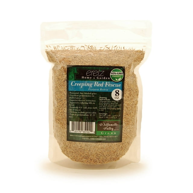 Eretz Creeping Red Fine Fescue Grass Seeds, 8 oz - Perennial, Disease ...
