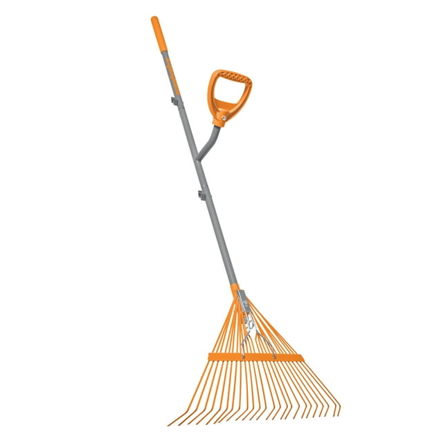 Ergie Systems ERG-LFRK24 Steel Shaft Strain Reducing Steel Leaf Rake ...