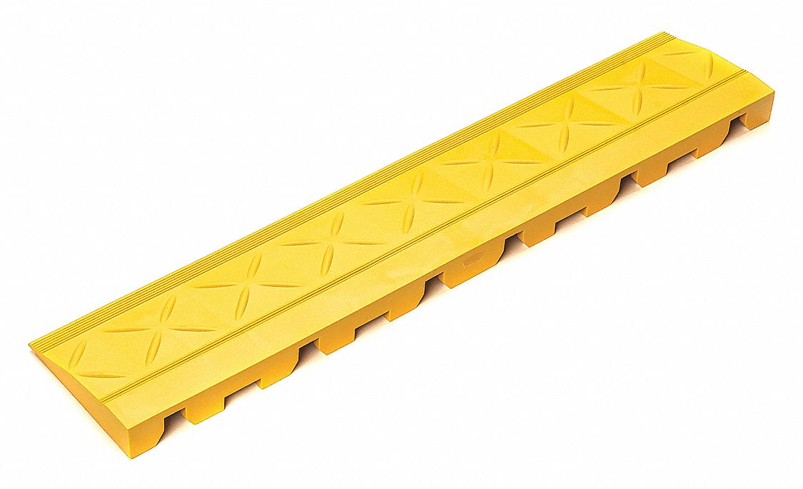 Ergo Advantage Safe-Flex Mat Ramp,Yellow,4 in. x 18 in.,PK10 ESDA3-Y ...