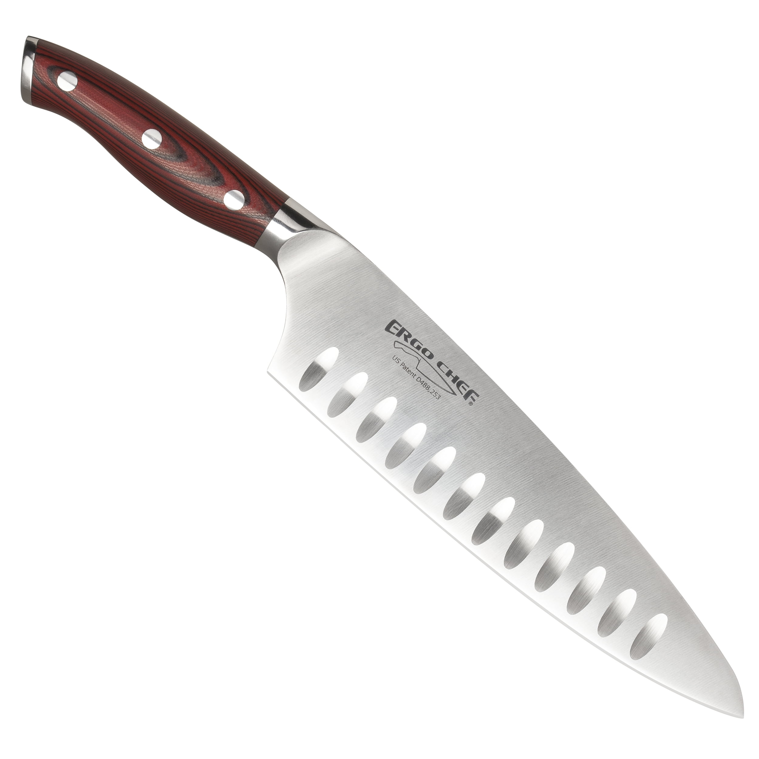 Ergo Chef Crimson Series 8" Chef's Knife German Stainless Steel w ...
