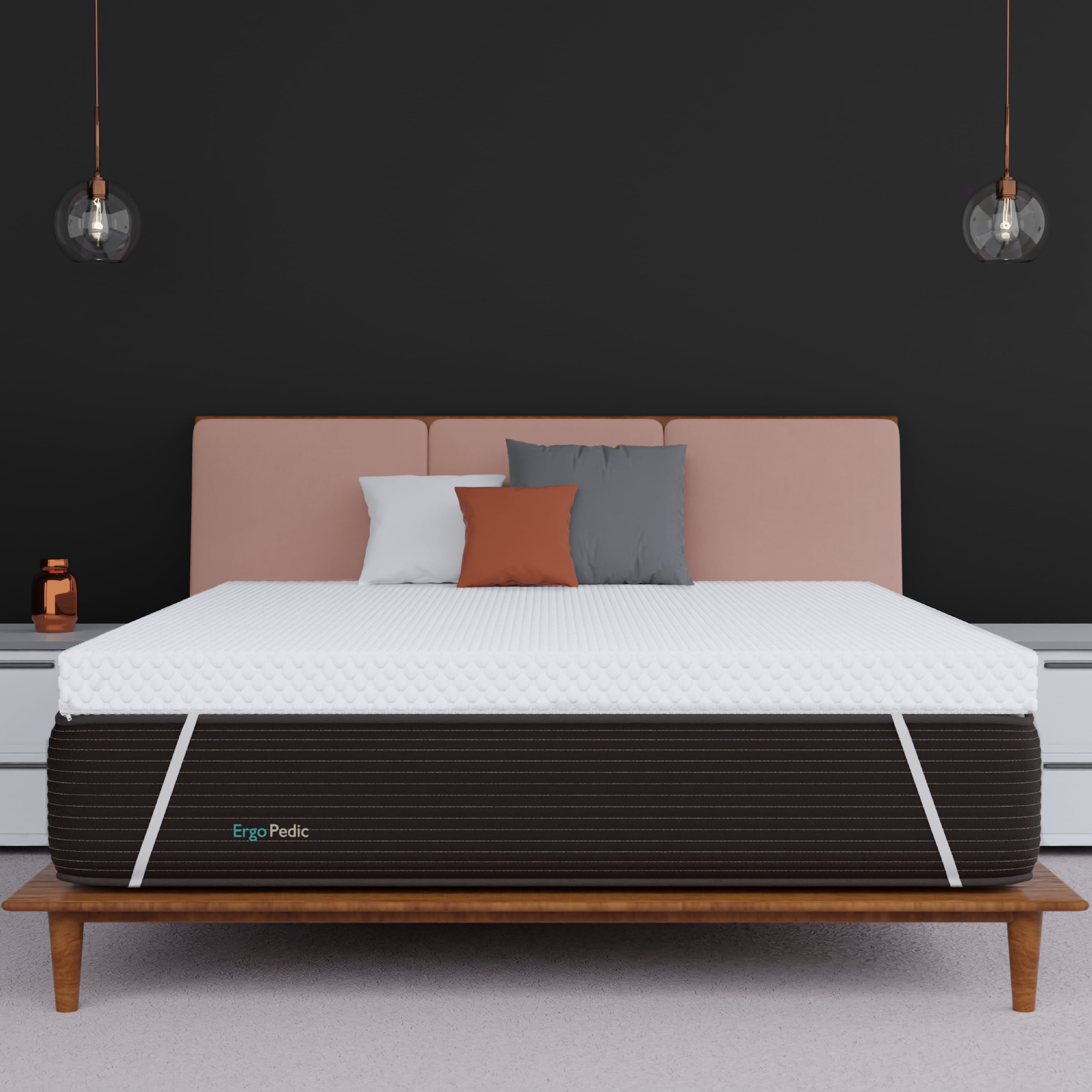 Ergo-Pedic CopperWave 3” Twin Cooling Gel-Infused Memory Foam Mattress ...