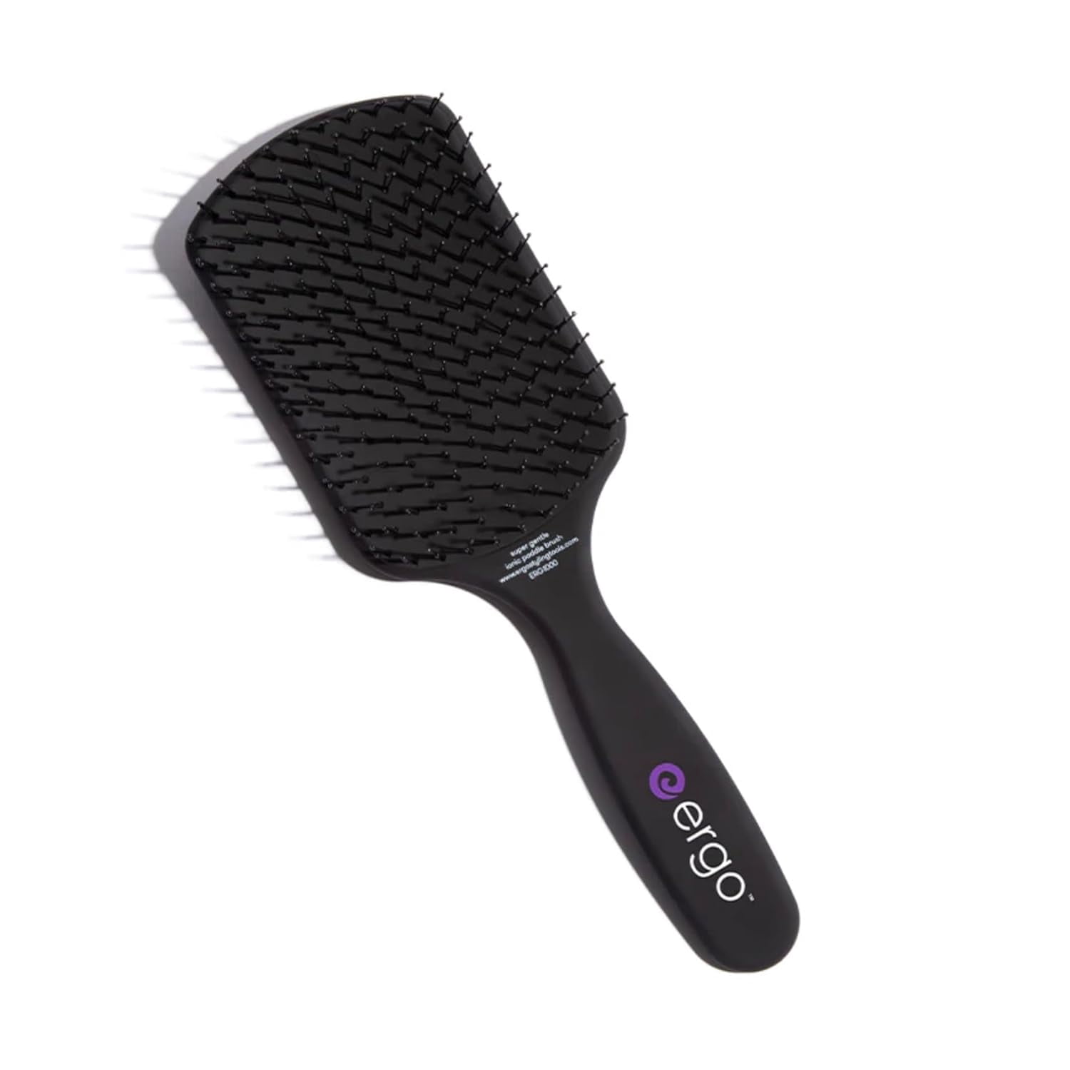 Ergo Super Gentle Large Paddle Hair Brush Detangling Brush Black ...