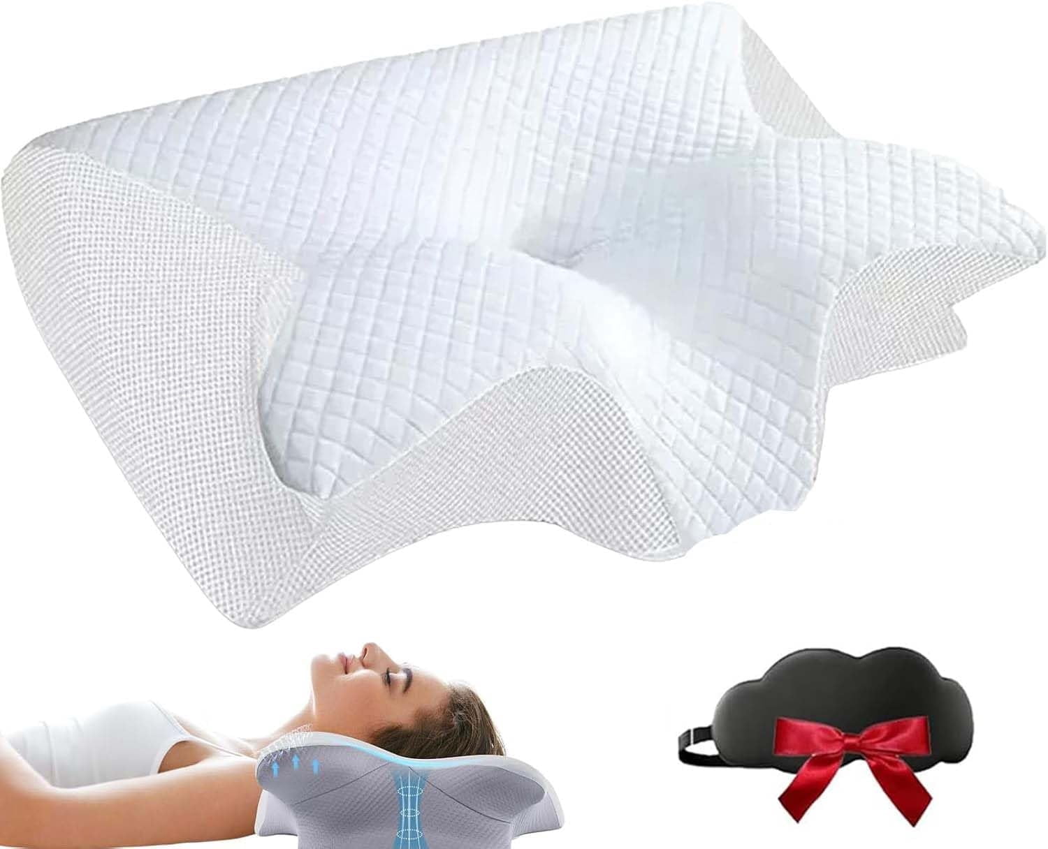 Ergo Z Pillow, Ergo Z 2 in 1 Ergonomic Pillow, Sleep Restora Pillows ...