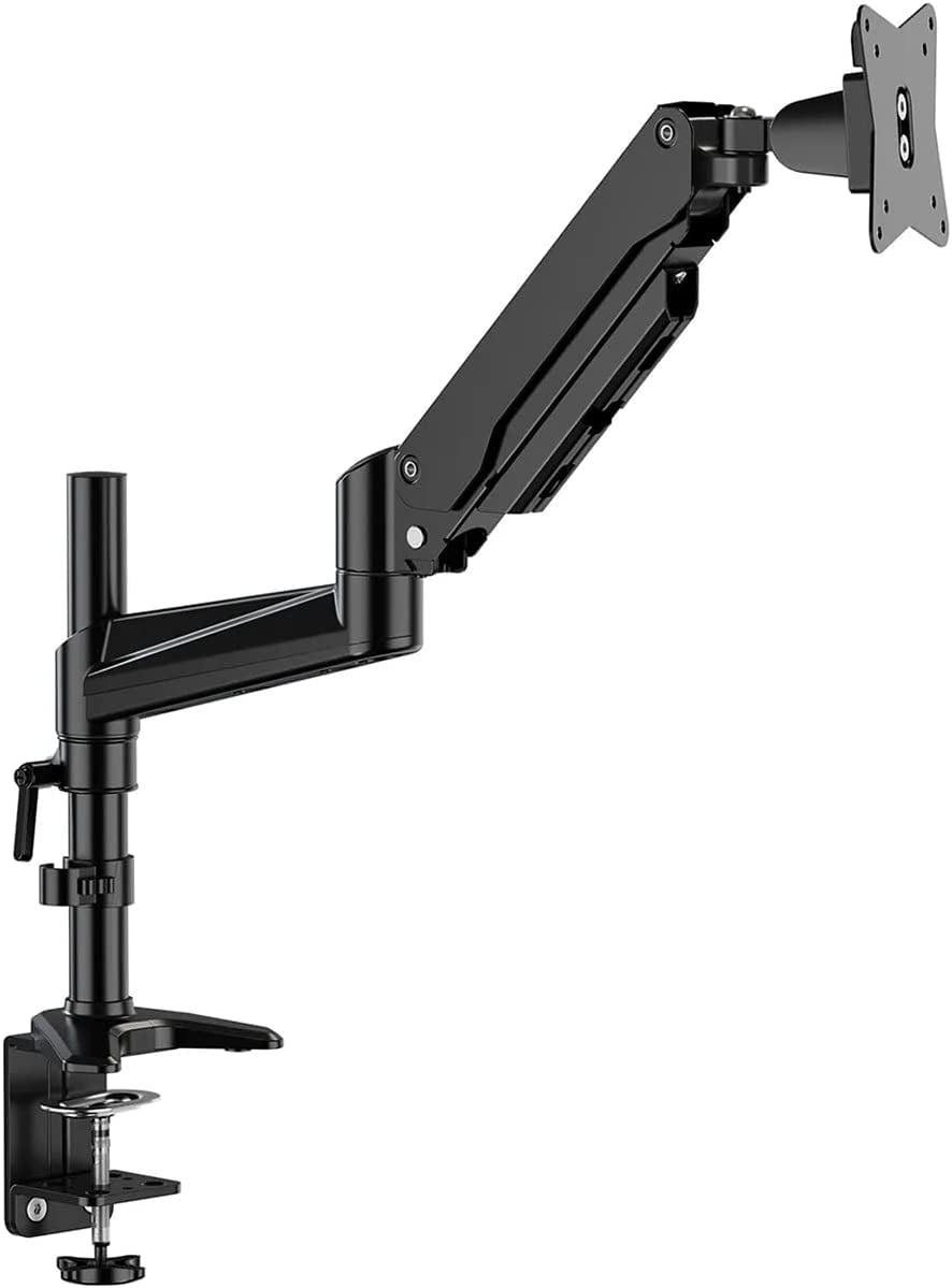 ErgoAV ERDGM1-01B Single Monitor Gas Spring Desk Mount for 13 to 34 ...