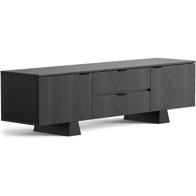 ErgoAV ERFFL4-01BB 63 inch Wide Large TV Cabinet with Adjustable ...