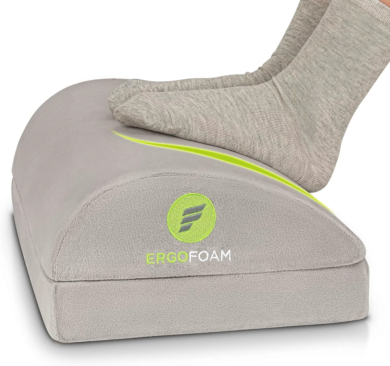 ErgoFoam Adjustable Foot Rest - Chiropractor-Endorsed, High-Density ...