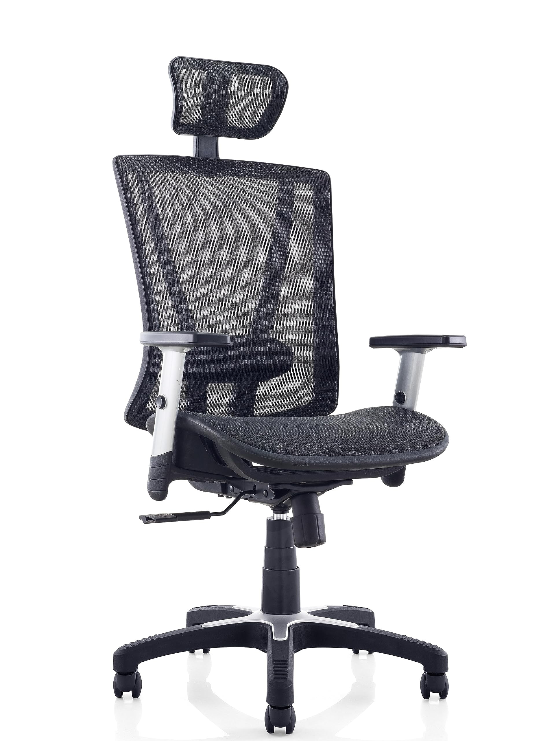 ErgoMax 53 in Tall Black Ergonomic Adjustable Office Chair, Home Office ...