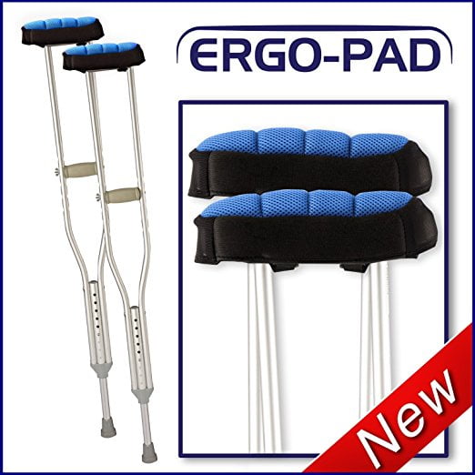 ErgoPAD- Soft Ergonomic Double-Layer Foam Padding for Underarm Crutches ...