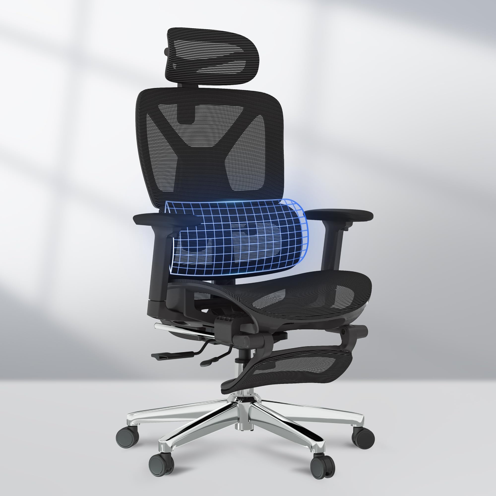 ErgoX Premium Ergonomic Office Chair with Adjustable 3D Armrests ...