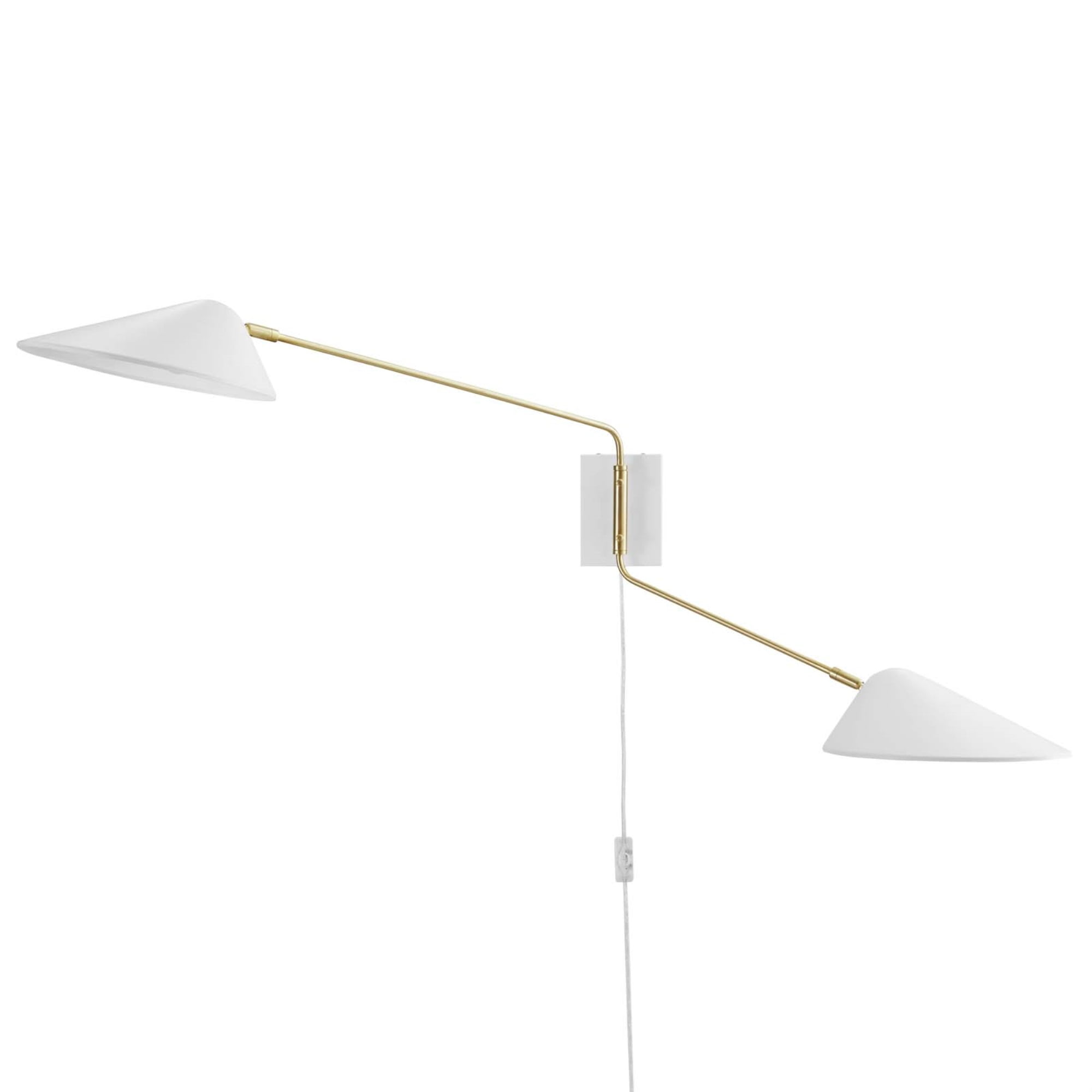 Ergode 2-Light Swing Arm Wall Sconce | Modern Design | Adjustable Swing ...