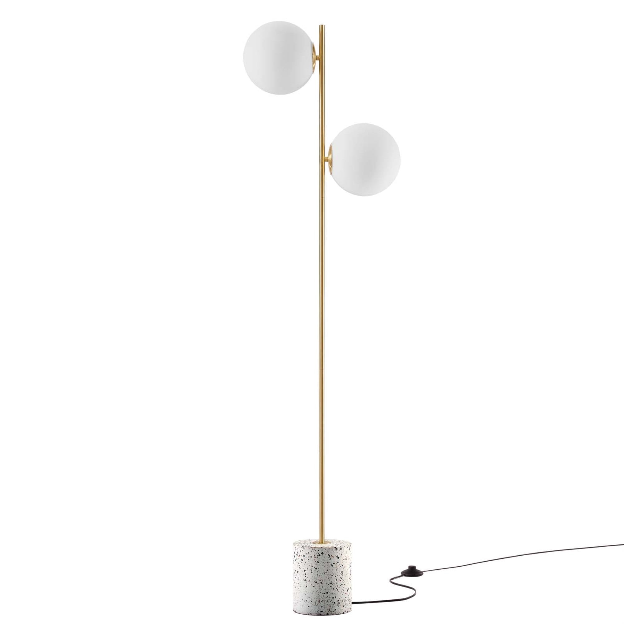 Ergode 2-Light Terrazzo Floor Lamp - Mid-Century Modern Design, Opaque ... Ergode 2-Light Terrazzo Floor Lamp - Mid-Century Modern Design, Opaque ...