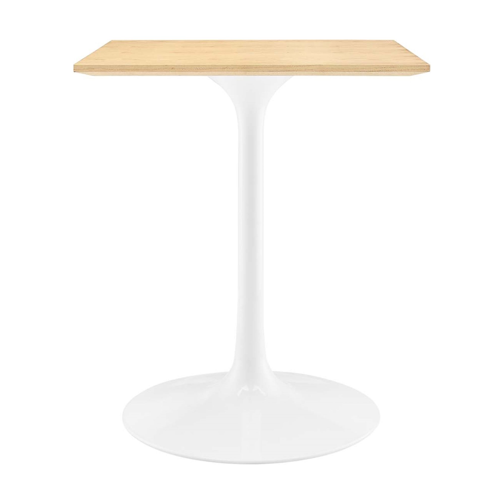 Ergode 24" Square Wood Grain Dining Table - Elegant MDF Table Top with ...