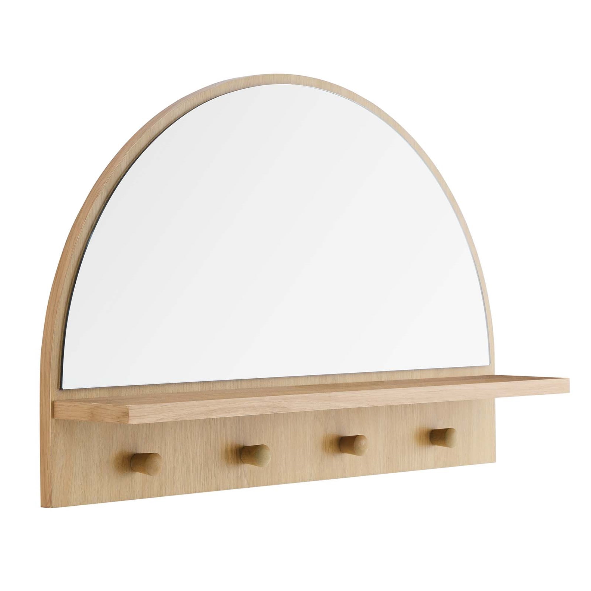 Ergode Arched Mirror with Shelf and Pegs - Contemporary and Stylish ...