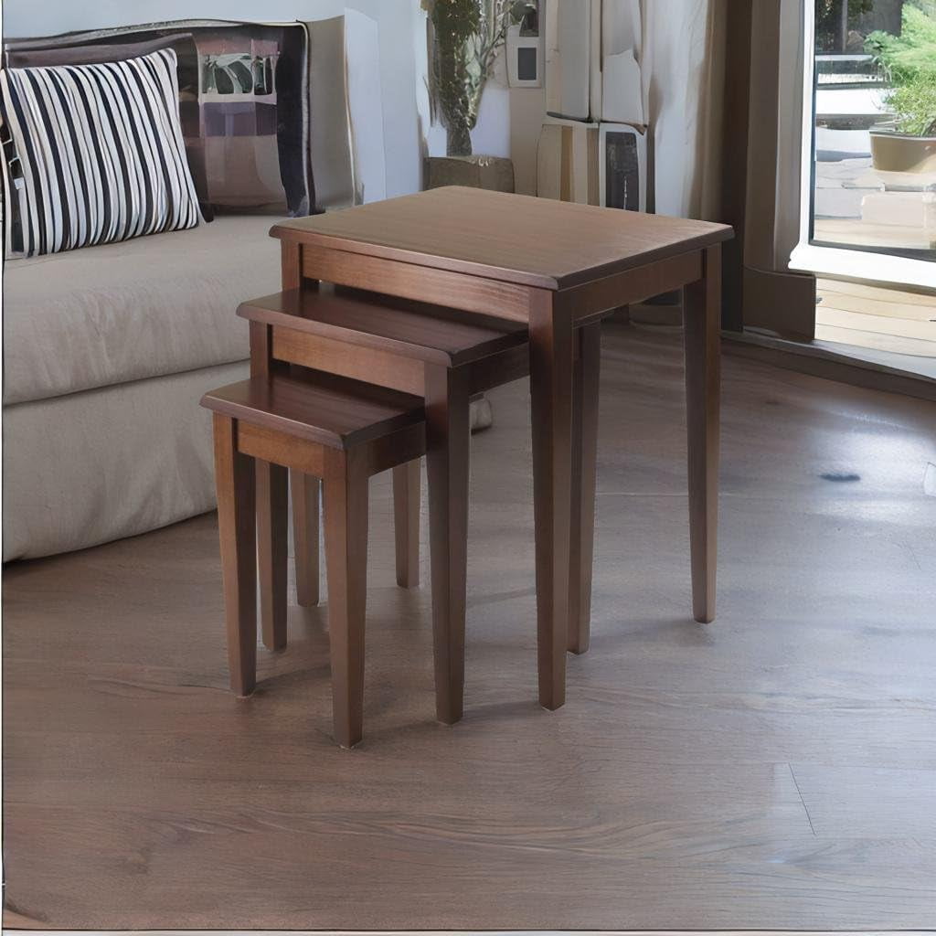 Ergode Beechwood Stackable Nesting Tables - Set of 3 Sizes - Modern ...