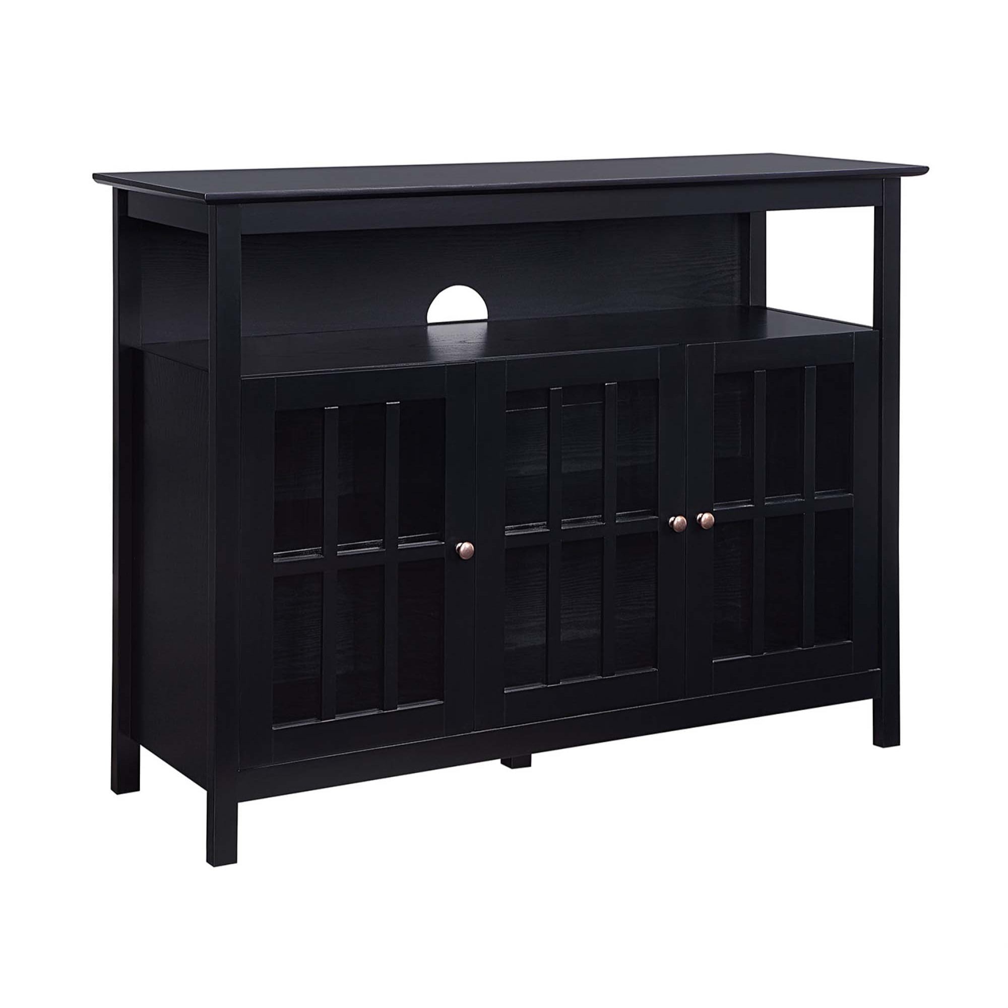 Ergode Big Sur Deluxe 48 inch TV Stand with Storage Cabinets and Shelf ...