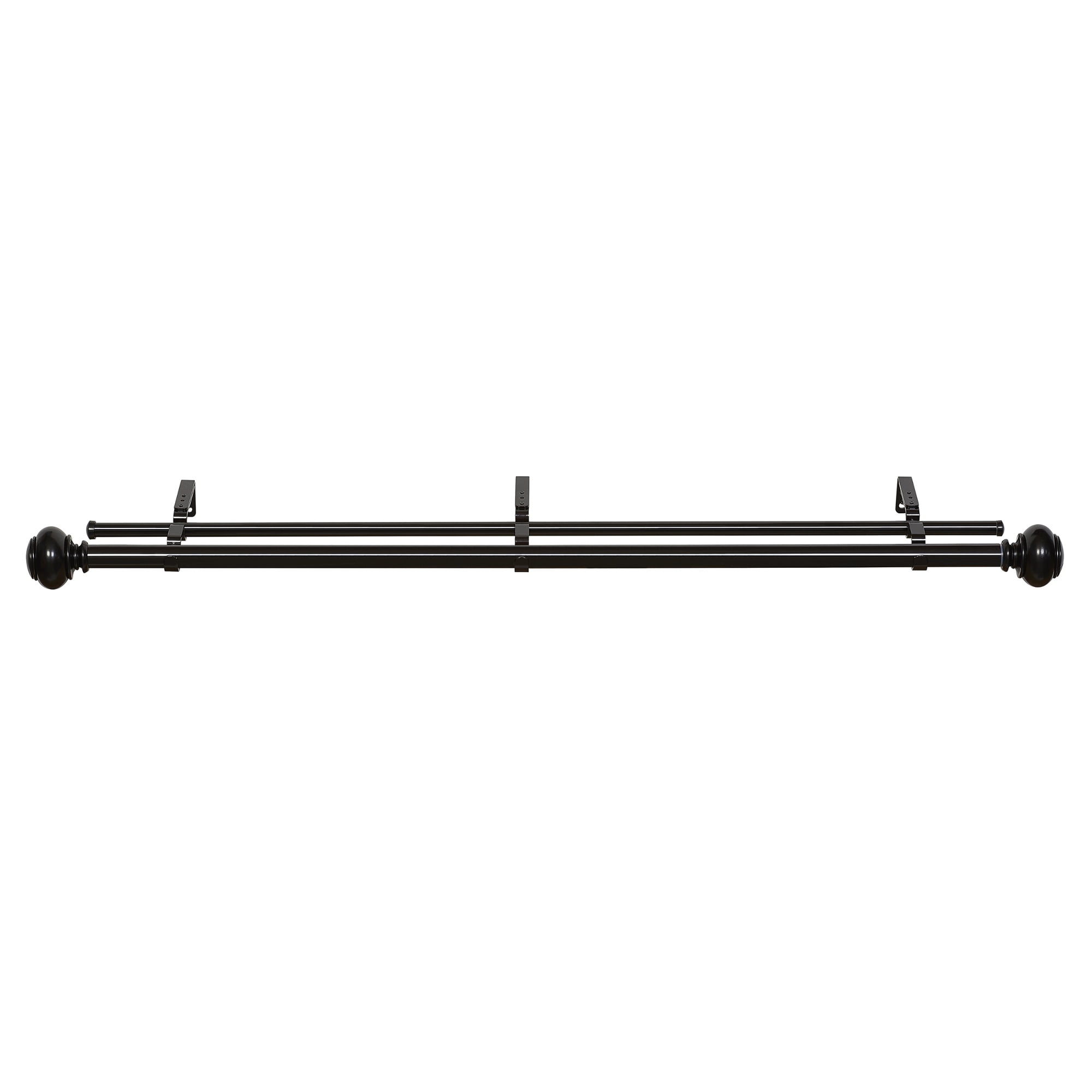 Ergode Buono II Decorative Double Rod & Finial Brenner 36-72 - Walmart.com