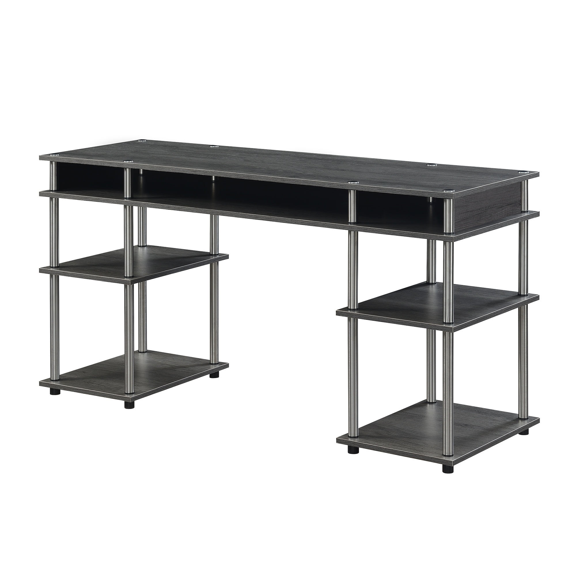 Ergode Designs2Go No Tools 60" Deluxe Student Desk with Shelves ...
