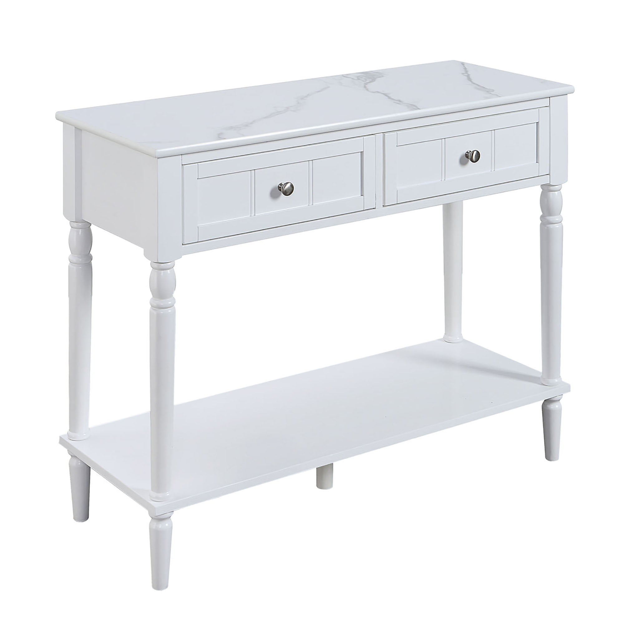 Ergode French Country 2 Drawer Hall Table with Shelf - Elegant ...
