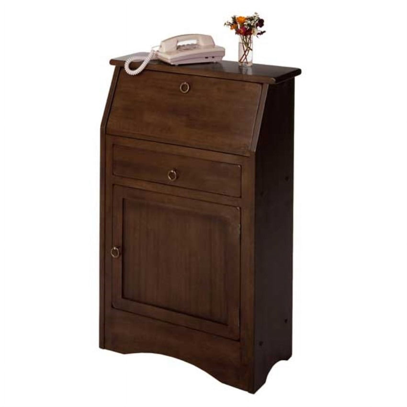 Ergode Regalia Secretary Desk Walnut Finish - Walmart.com