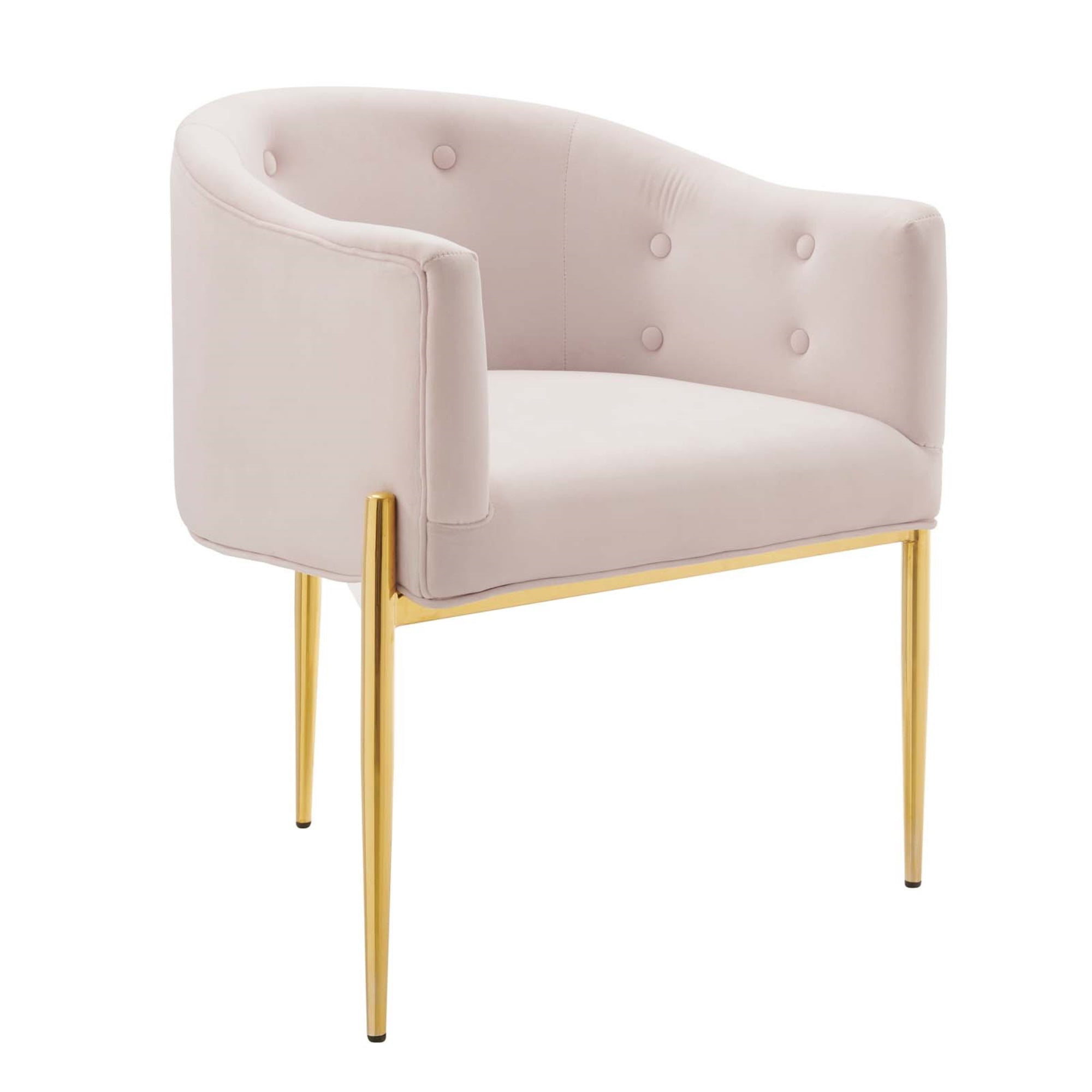 Ergode Savour Tufted Performance Velvet Accent Chair - Pink - Walmart.com