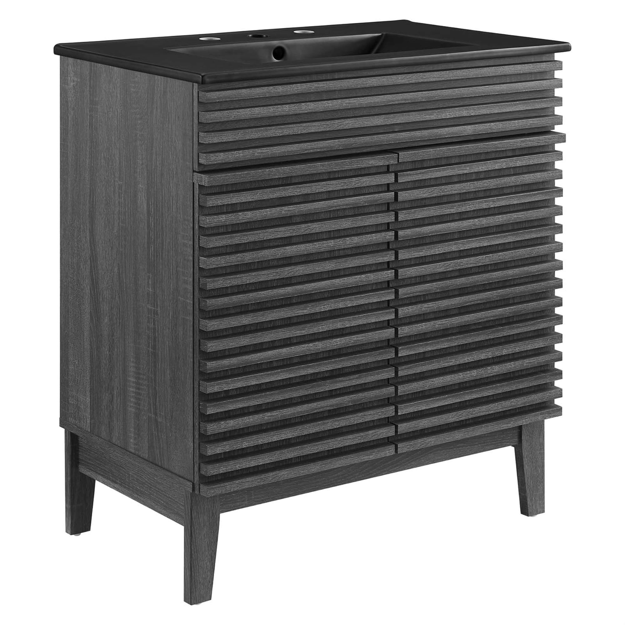Ergode Vanity - 30" Bathroom Vanity with Ceramic Basin, Adjustable ...