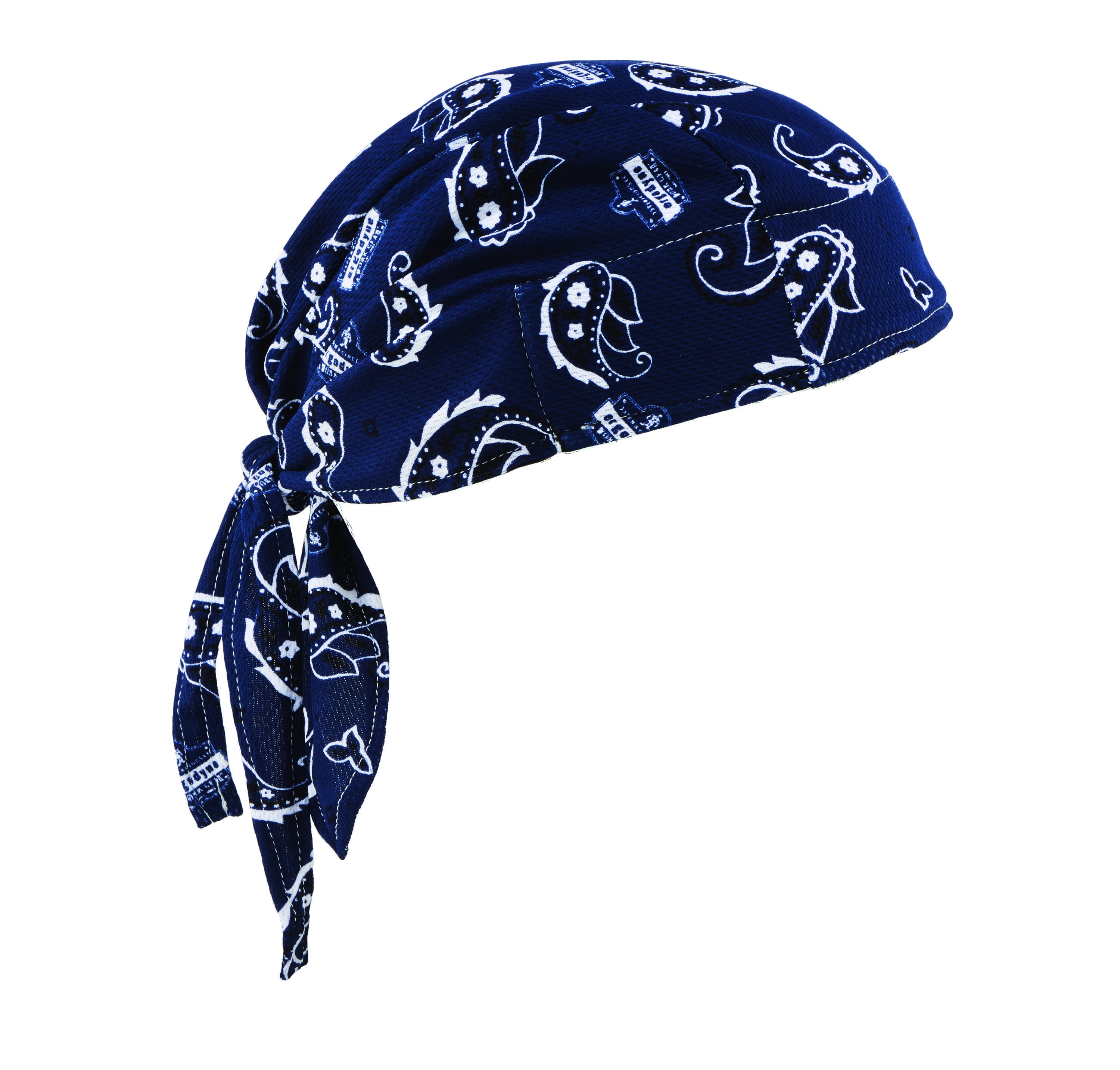 Ergodyne Chill-Its 6615 Absorptive Moisture-Wicking Dew Rag, Navy ...