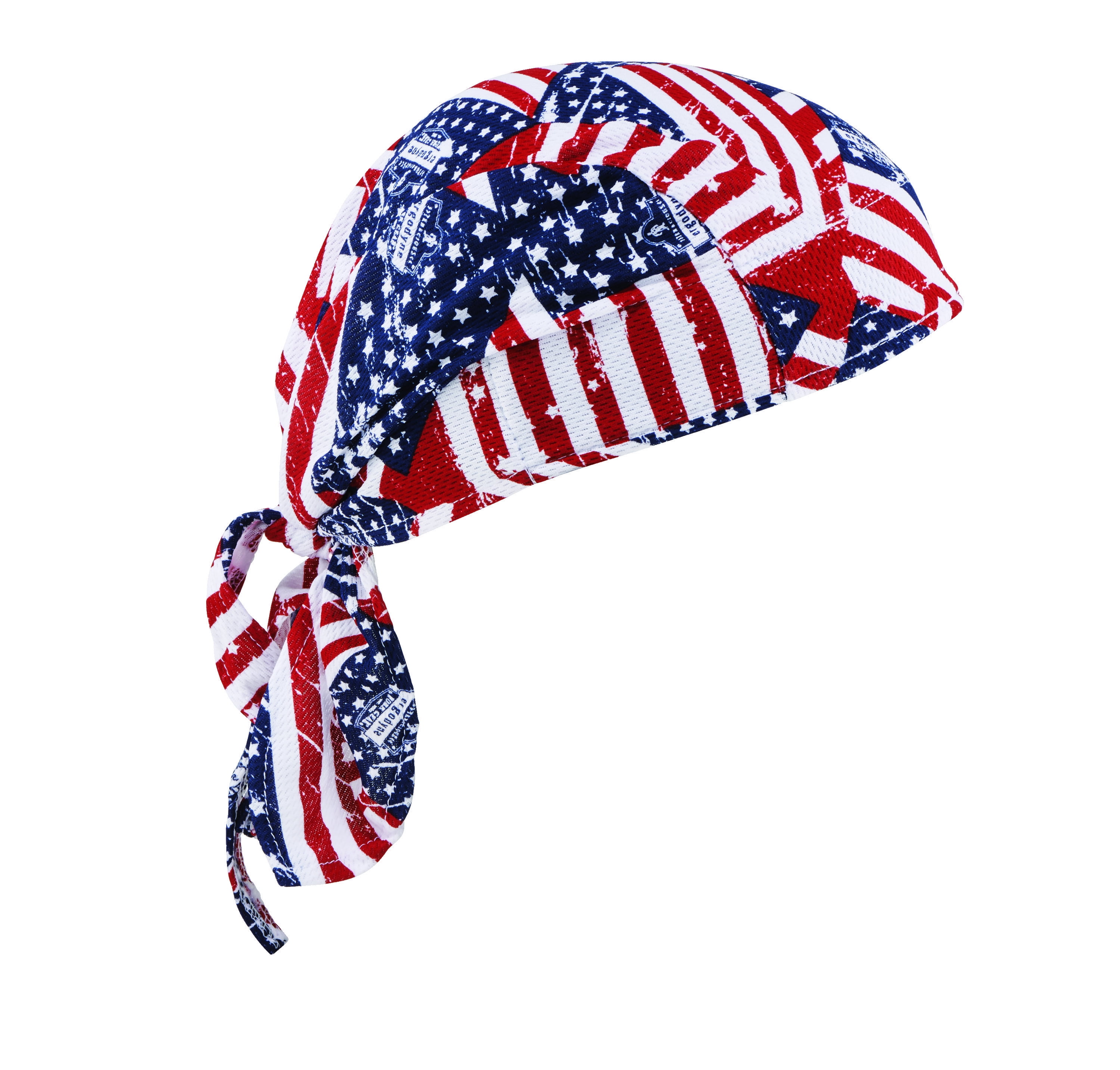 Ergodyne Chill-Its 6615 Absorptive Moisture-Wicking Dew Rag, Stars ...