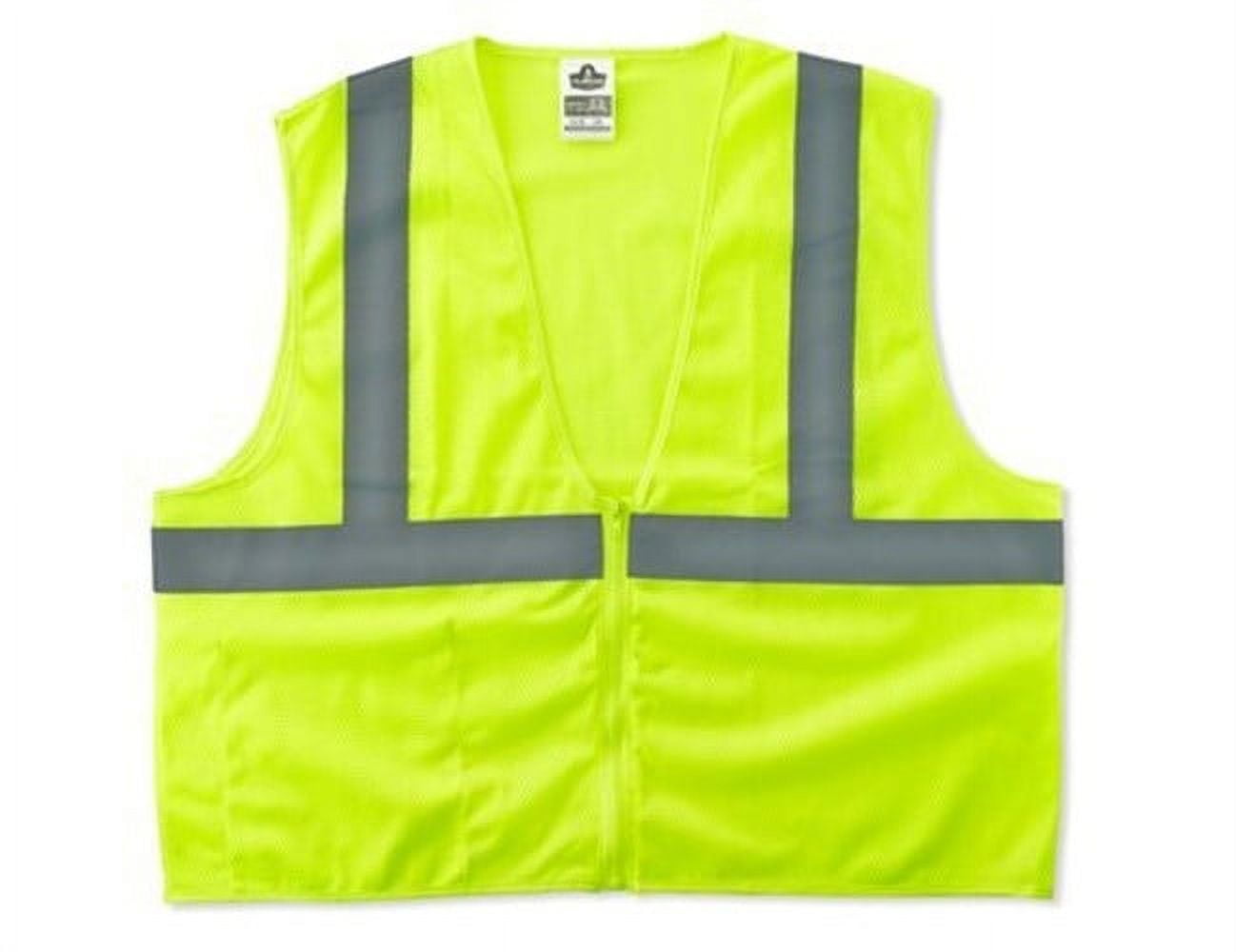 Ergodyne GloWear High Visibility Lime Reflective Safety Vest with ...