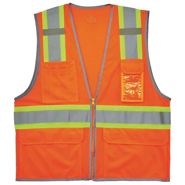 Ergodyne Glowear 8246Z Type R Class 2 Two-Tone Mesh Vest W/ Reflective ...