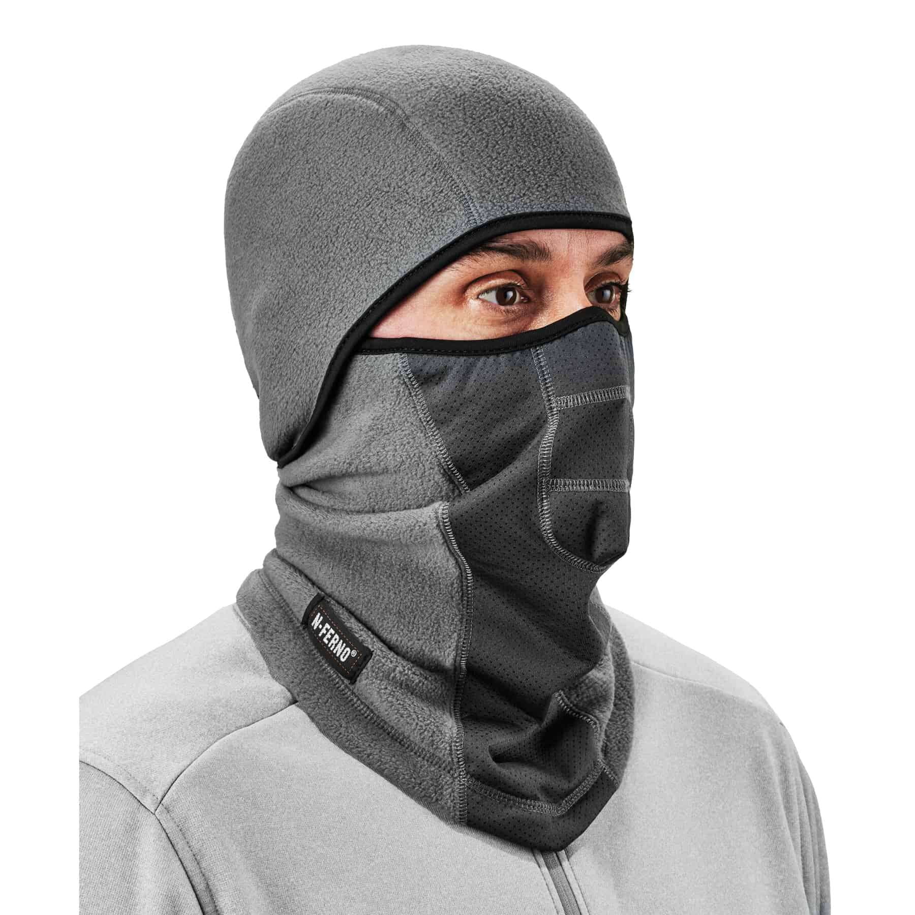 Ergodyne N-FernoÂ® 6823 Wind-proof Hinged Balaclava, Gray - Walmart.com
