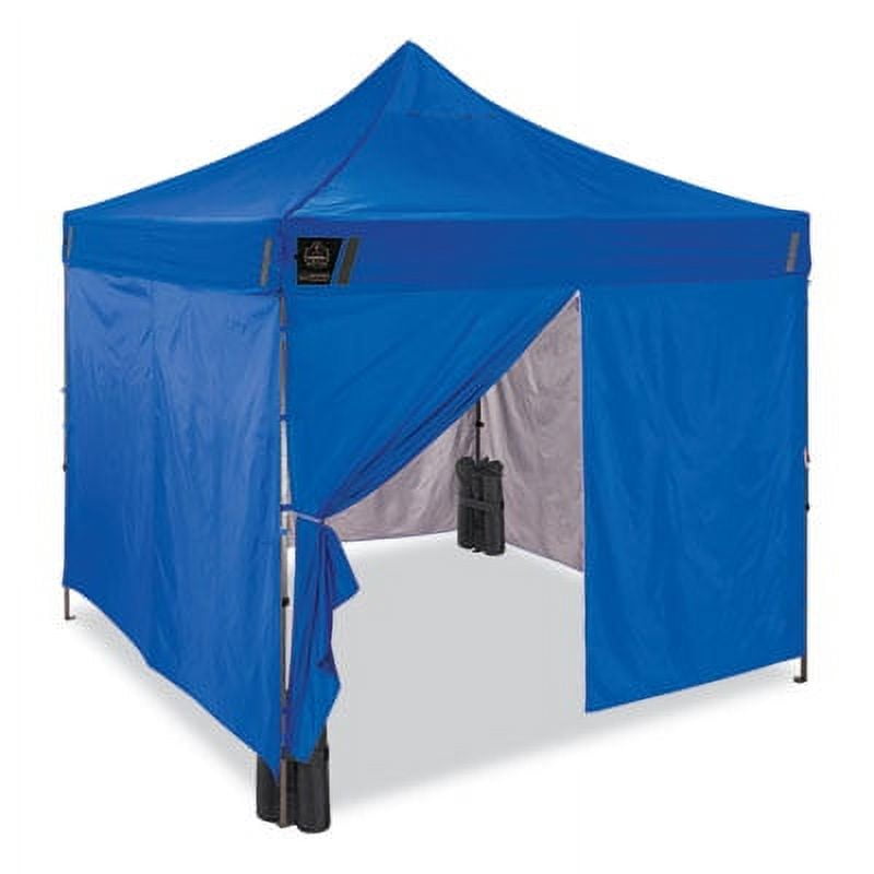 Ergodyne SHAX 6053 Enclosed Pop-Up Tent Kit, 10' x 10', Blue - Walmart.com