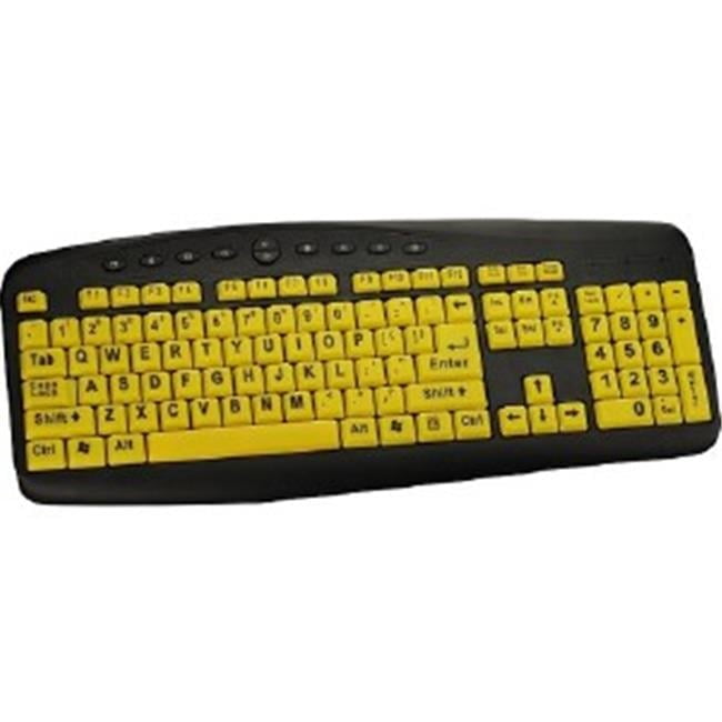 Ergoguys 104 Key High Visibility Soft Touch Wired Keyboard - Walmart.com