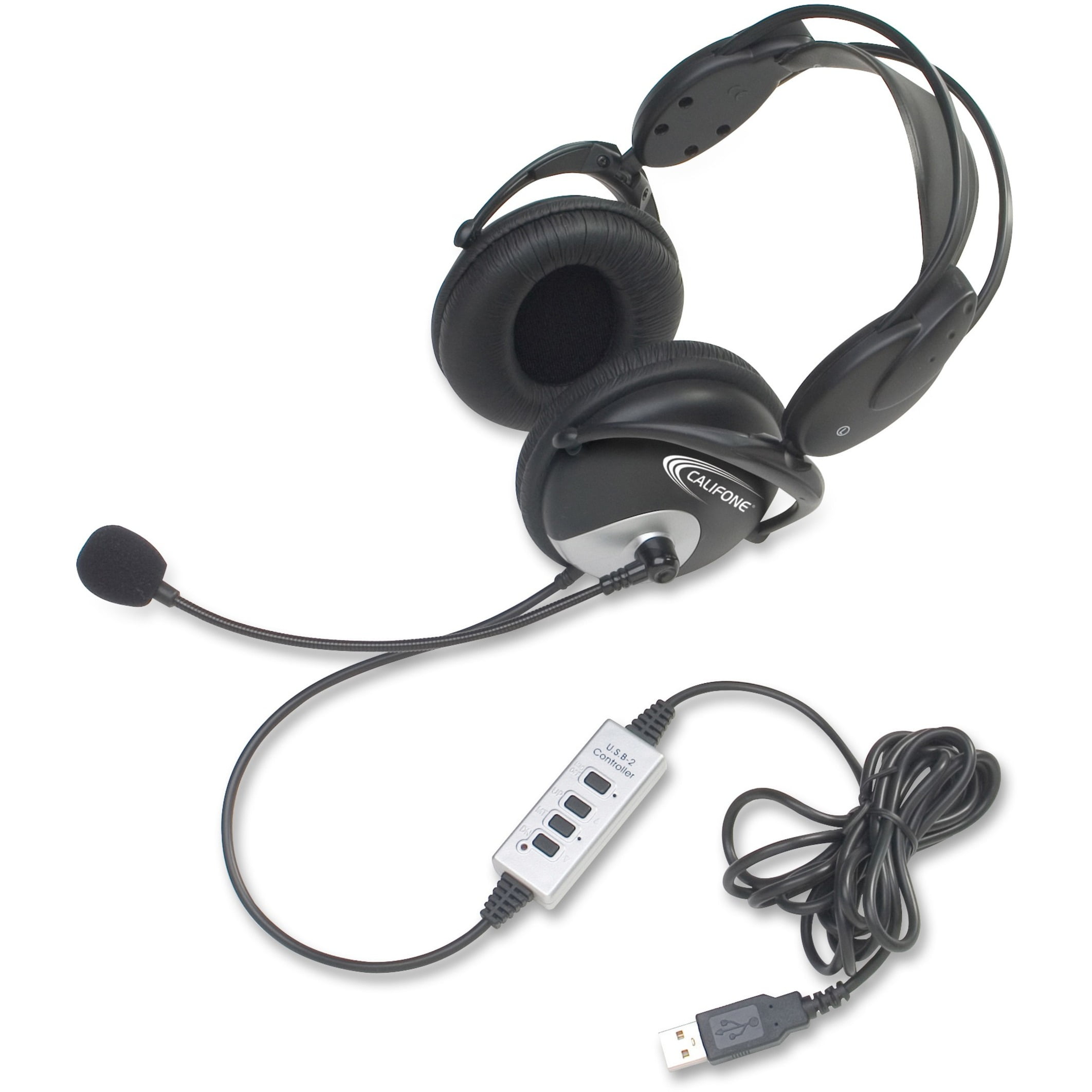 Califone Usb Headphones Wired W/ Unidirectional Mic - Walmart.com