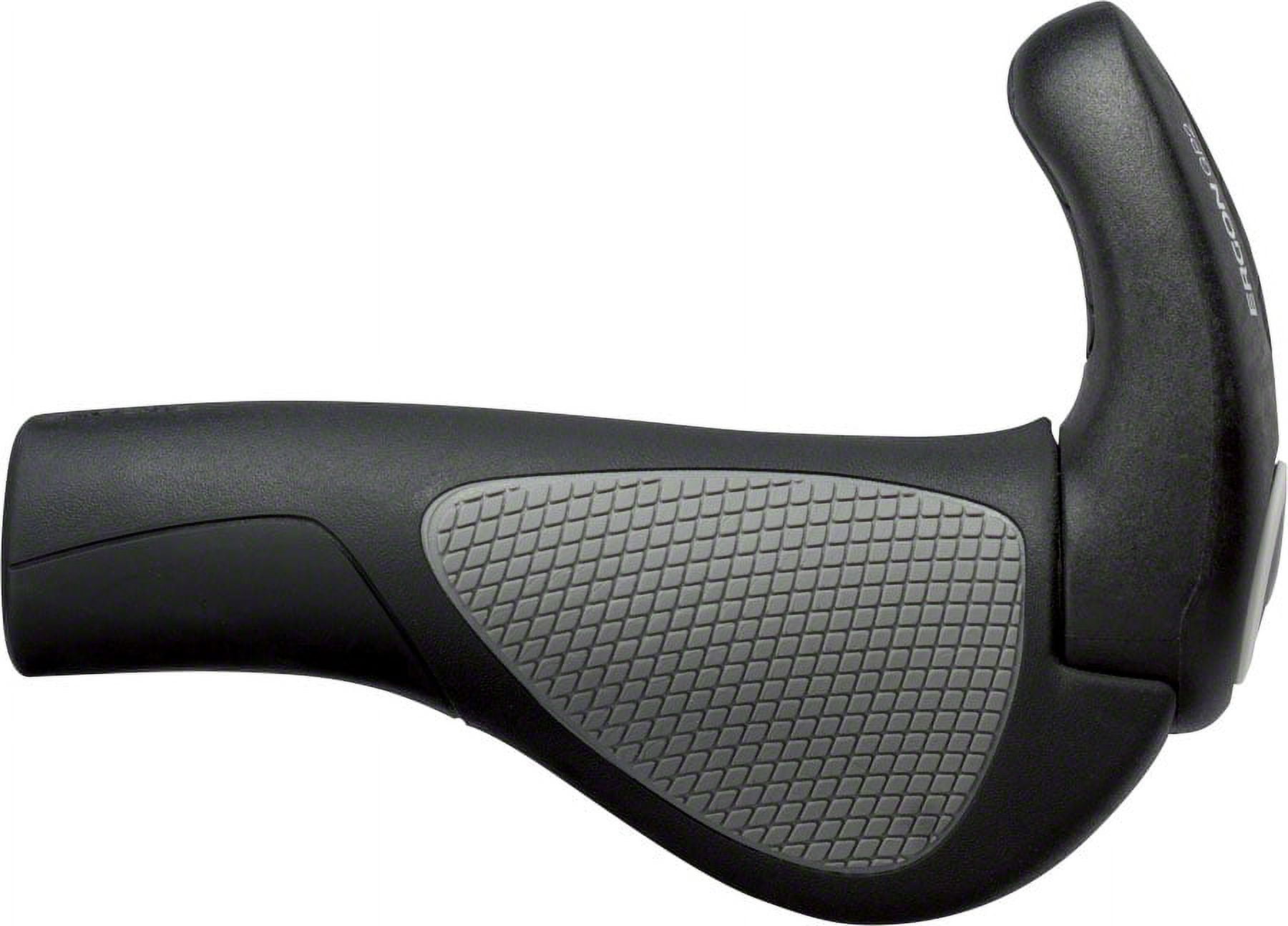 Ergon Bicycle Handlebar Grips, GP2-L Black/Grey, Bike Handle Covers ...