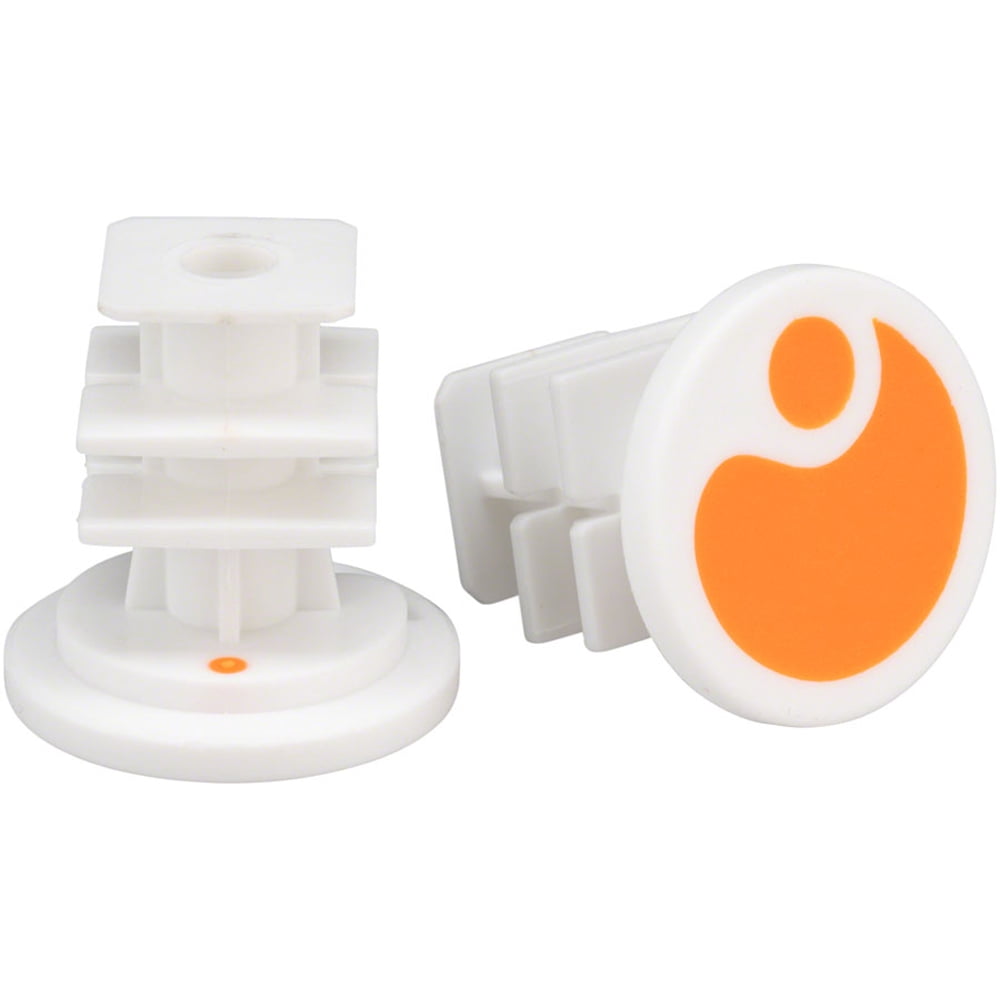 Ergon Replacement End Plugs for GA2 GA2Fat GA3 Orange And White Sold In ...