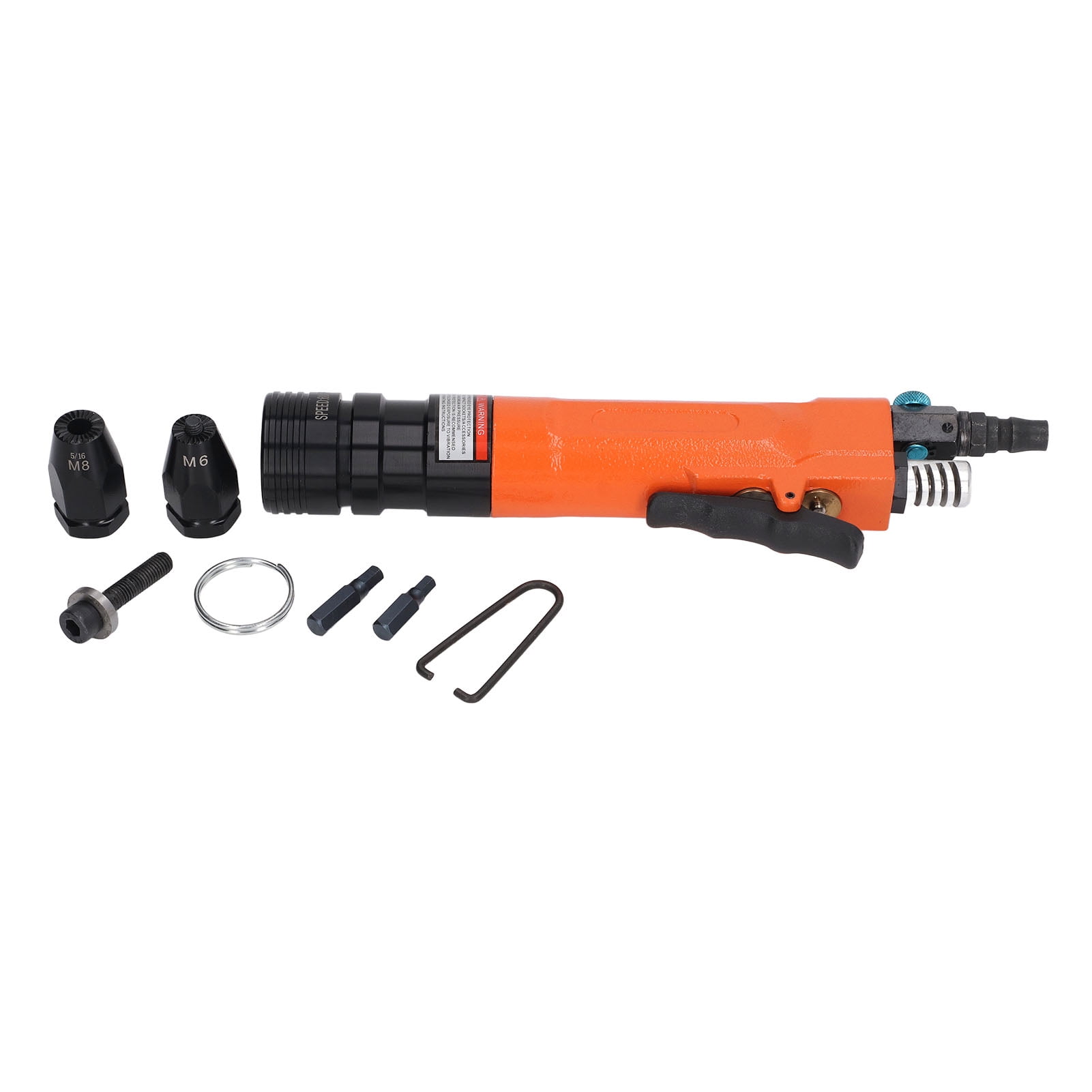 Ergonomic 1/4in Inlet Rivet Gun with M6 & M8 Heads, Aluminum Alloy ...