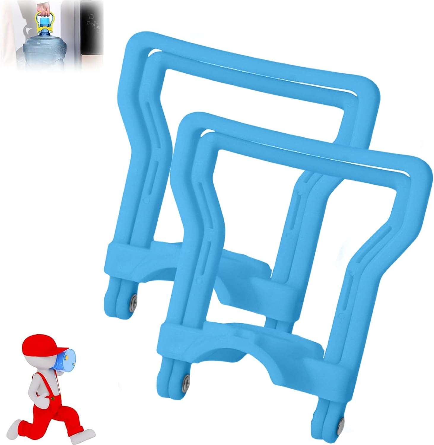 Ergonomic 15L Water Bottle Carrier, Labor-Saving Lifting Handle with ...