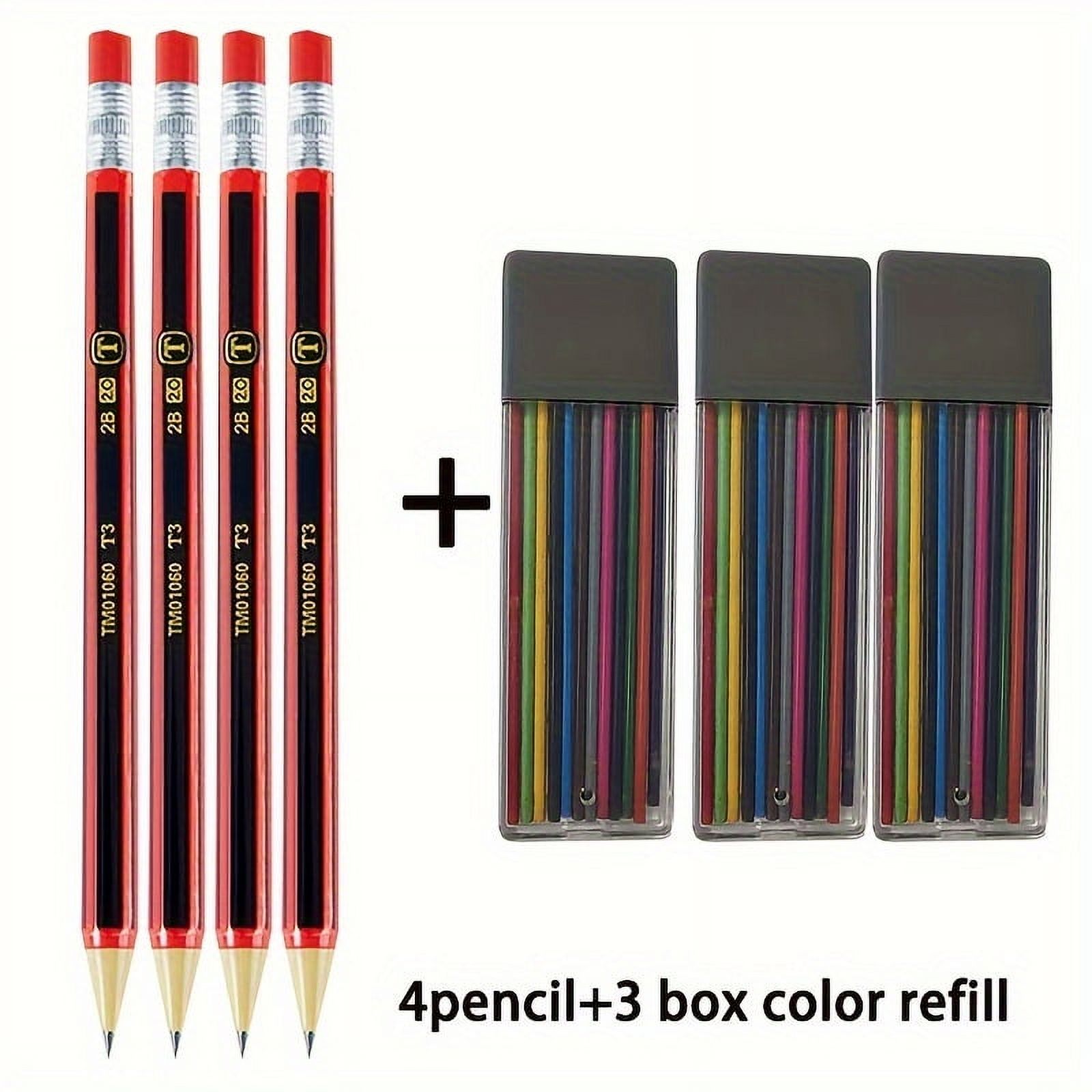 Ergonomic 2.0mm Mechanical Pencil with Replaceable Black Lead ...